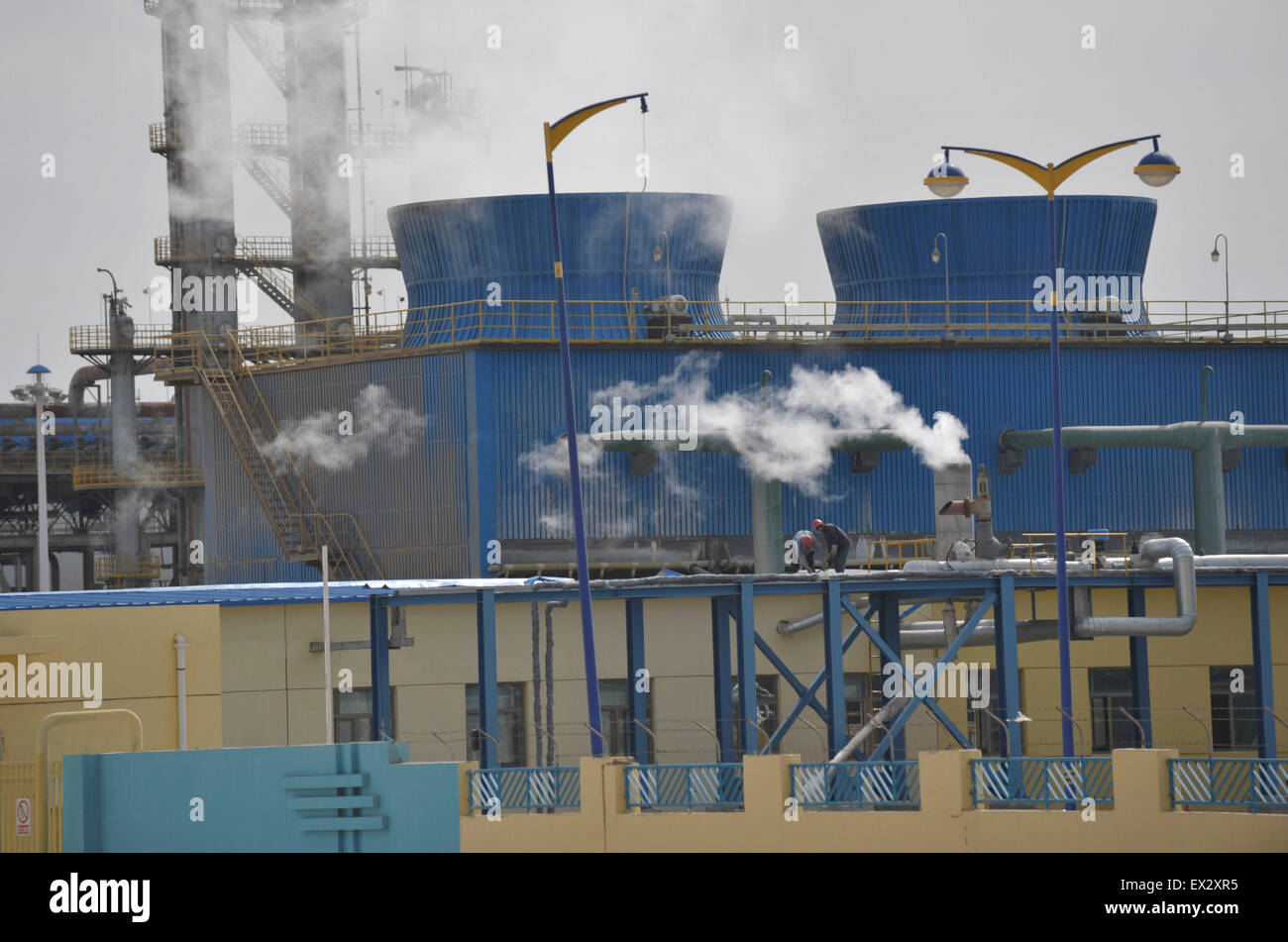 A general of a refinery of PetroChina in Karamay, Xinjiang Uighur ...