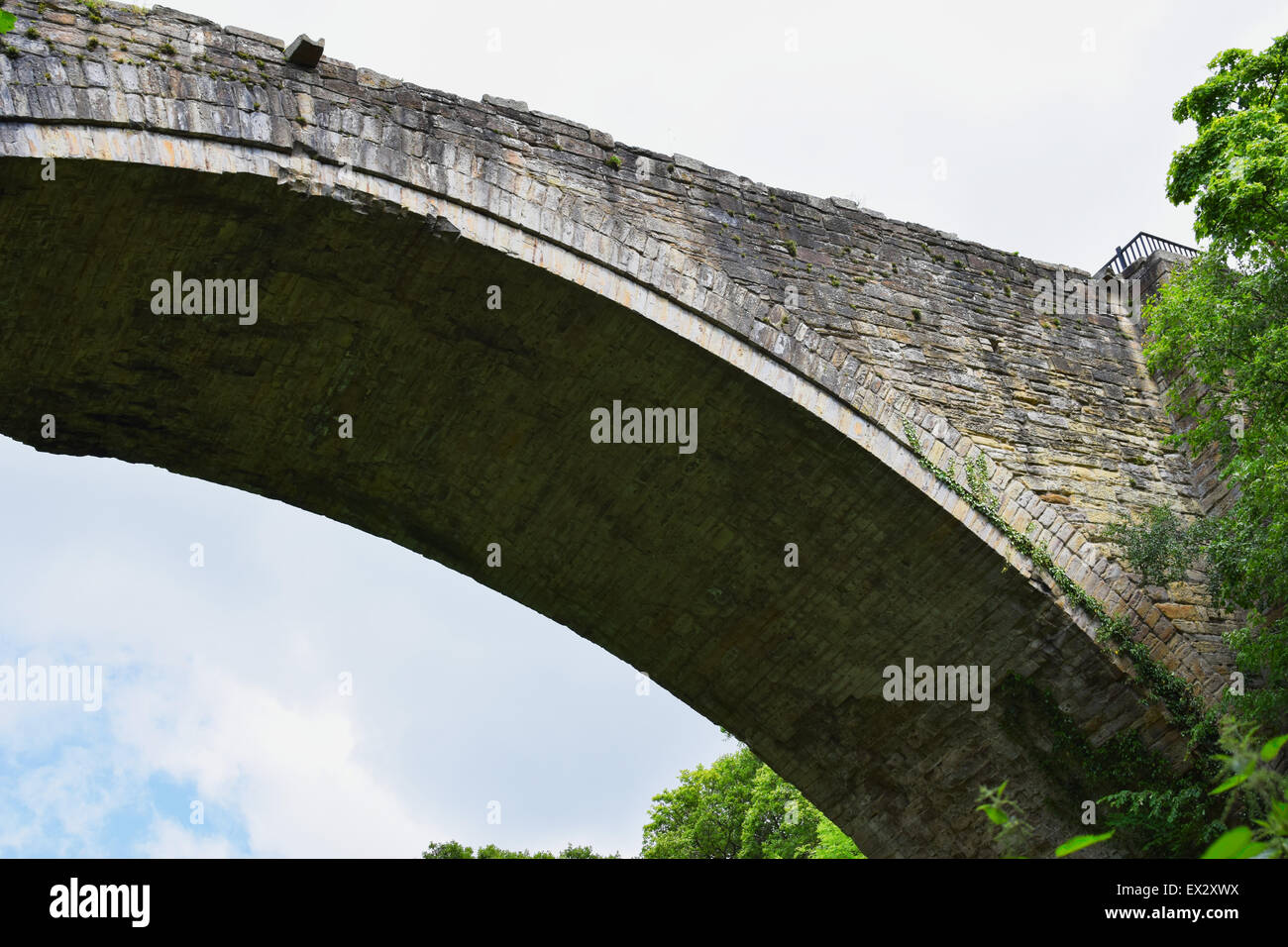 Causey Arch, the oldest surviving single arch railway bridge, near ...