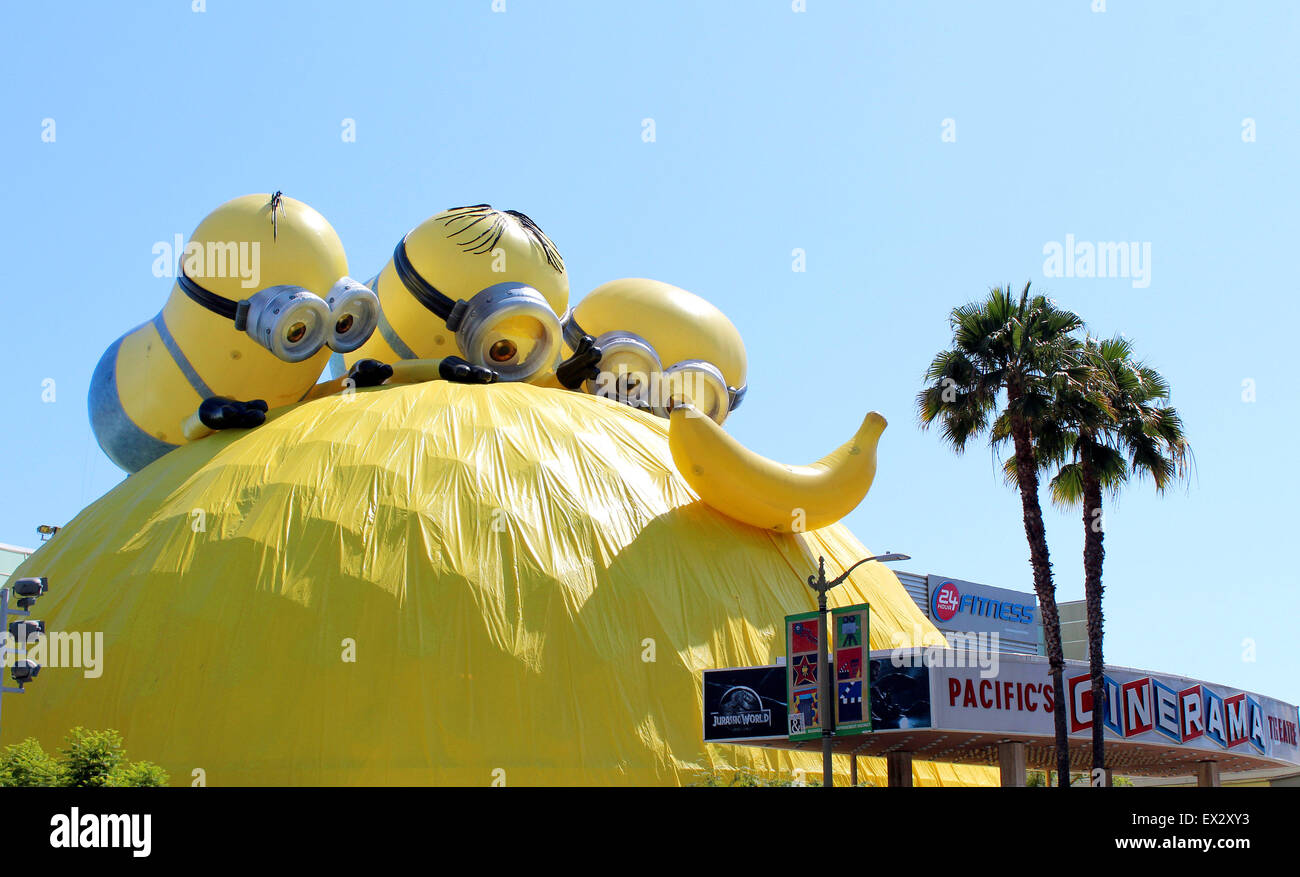 Minions movie promotional presentation at the ArcLight Cinemas in ...