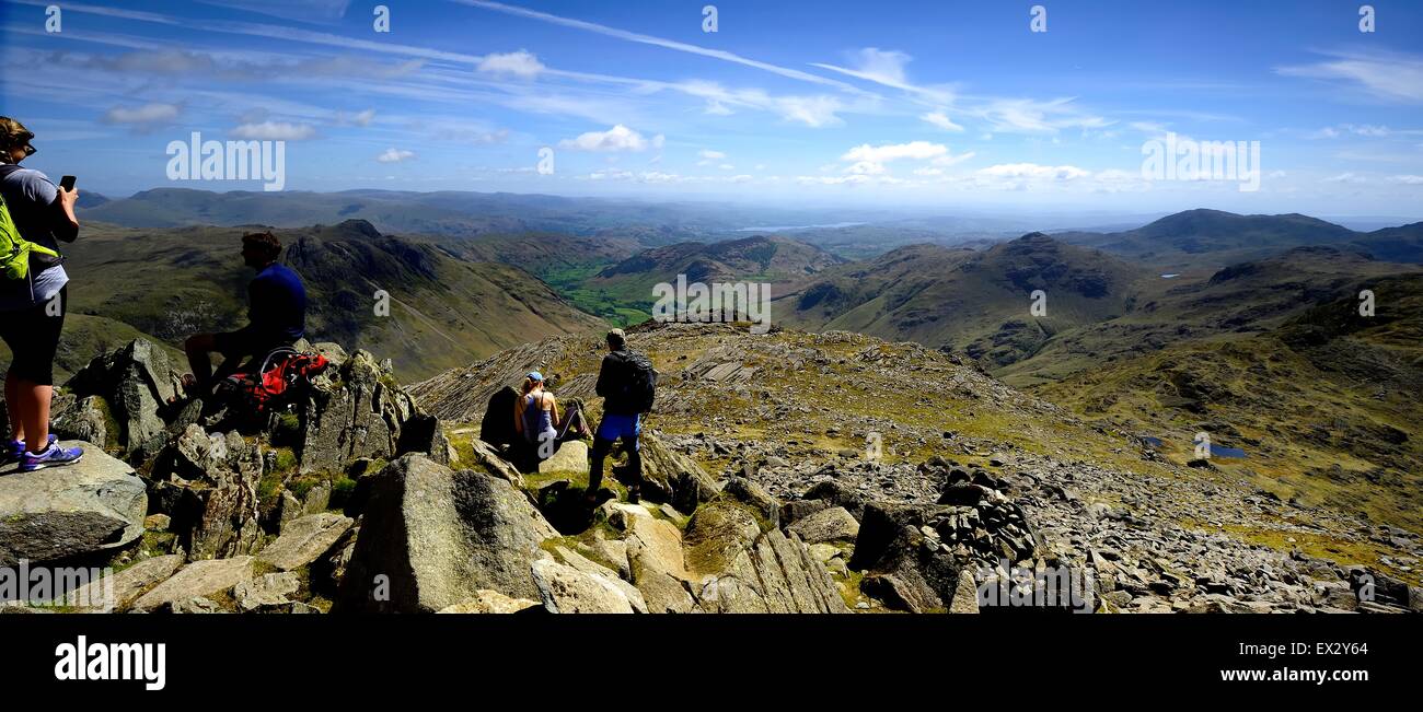 Helvellyn path summit hi-res stock photography and images - Alamy