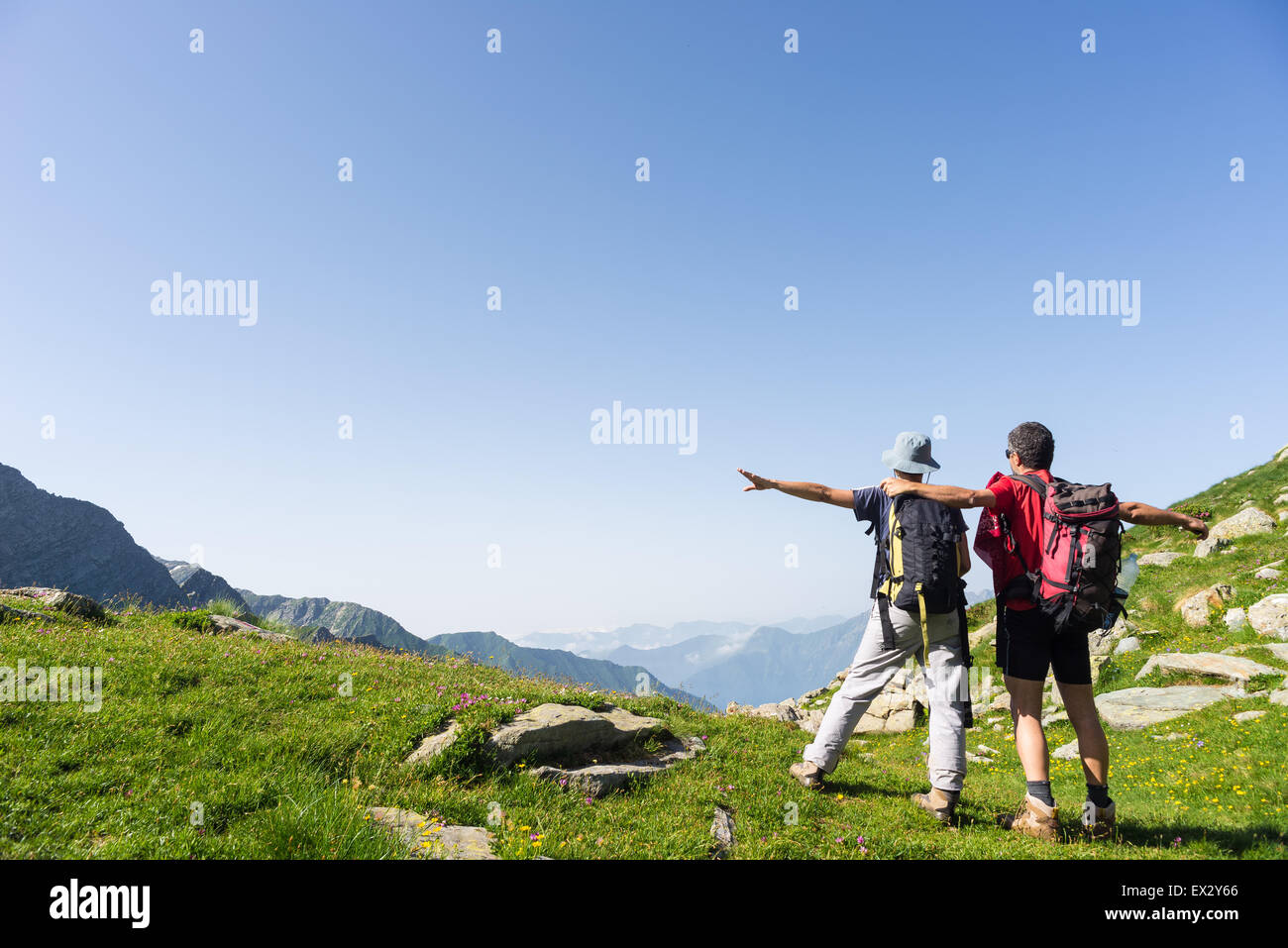 Reaching with two arms hi-res stock photography and images - Alamy