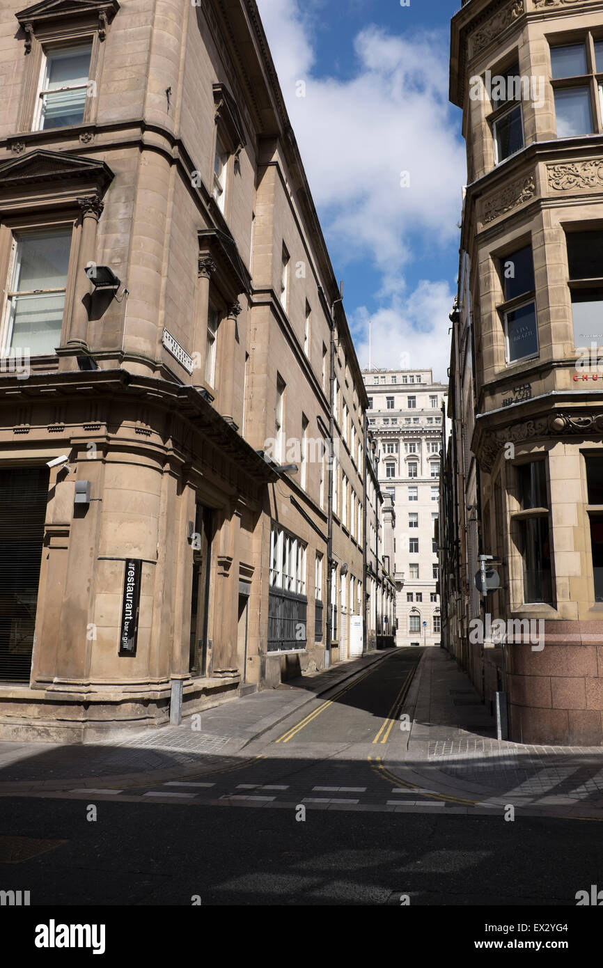 Narrow Lane Street Alleyway Between Large Buildings Stock Photo - Alamy