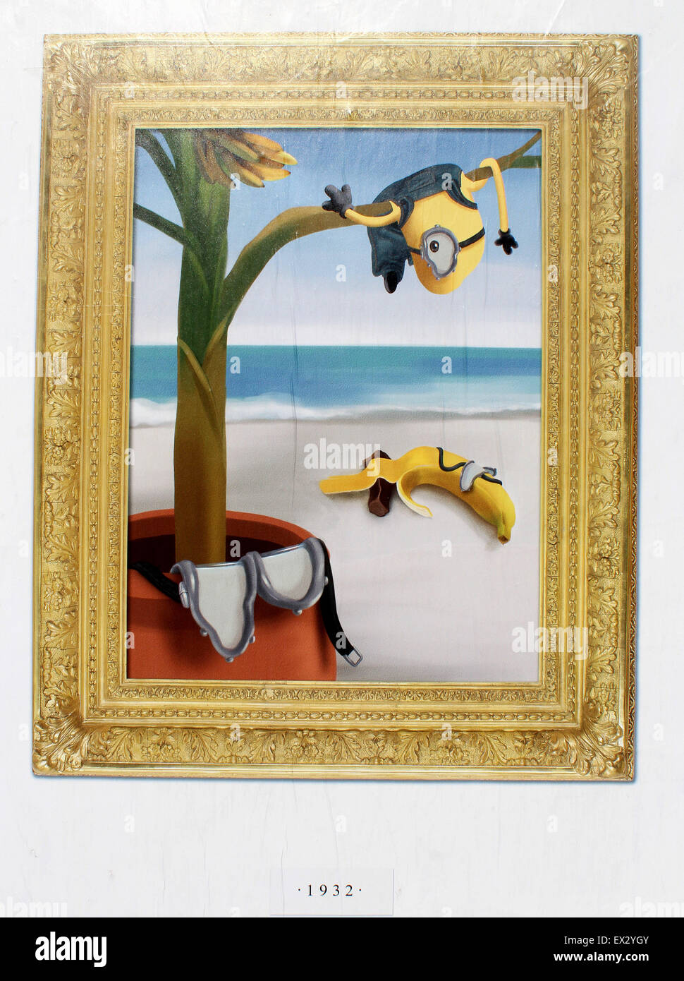 Minions movie promotional artsy posters at La Brea Blvd. in Hollywood ...