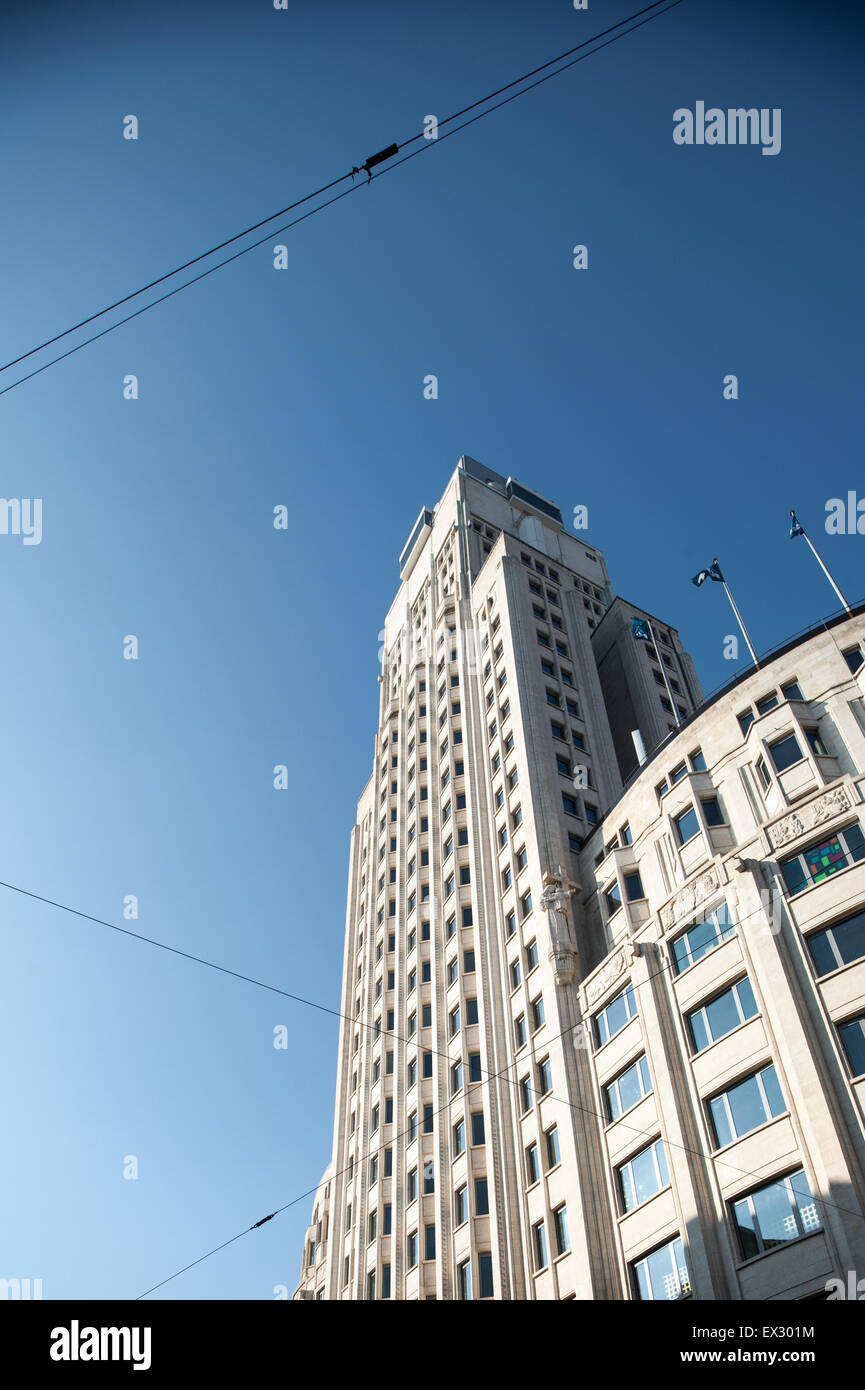 Belgium, Antwerp, KBC tower - Boerentoren Stock Photo - Alamy
