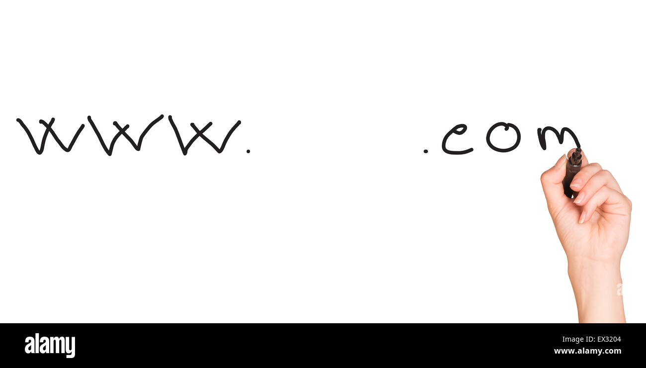 Human hand writing Stock Photo - Alamy