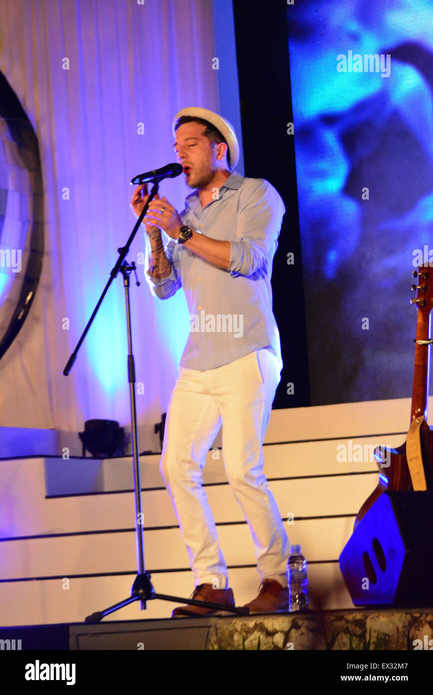 Gibraltar - 5th July 2015 - Singer Matt Cardle former Xfactor winner ...