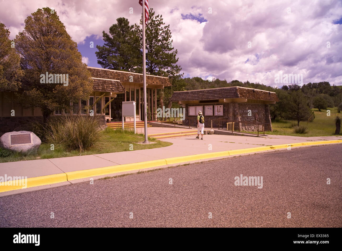 National Park Service visitor center at Gila Cliff Dwellings National ...