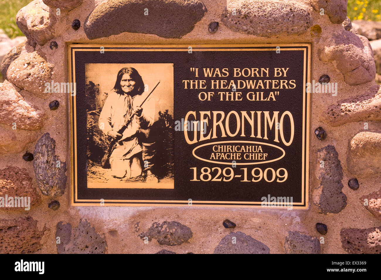 Sign, Gila Cliff Dwellings National Monument visitor center, confirms ...