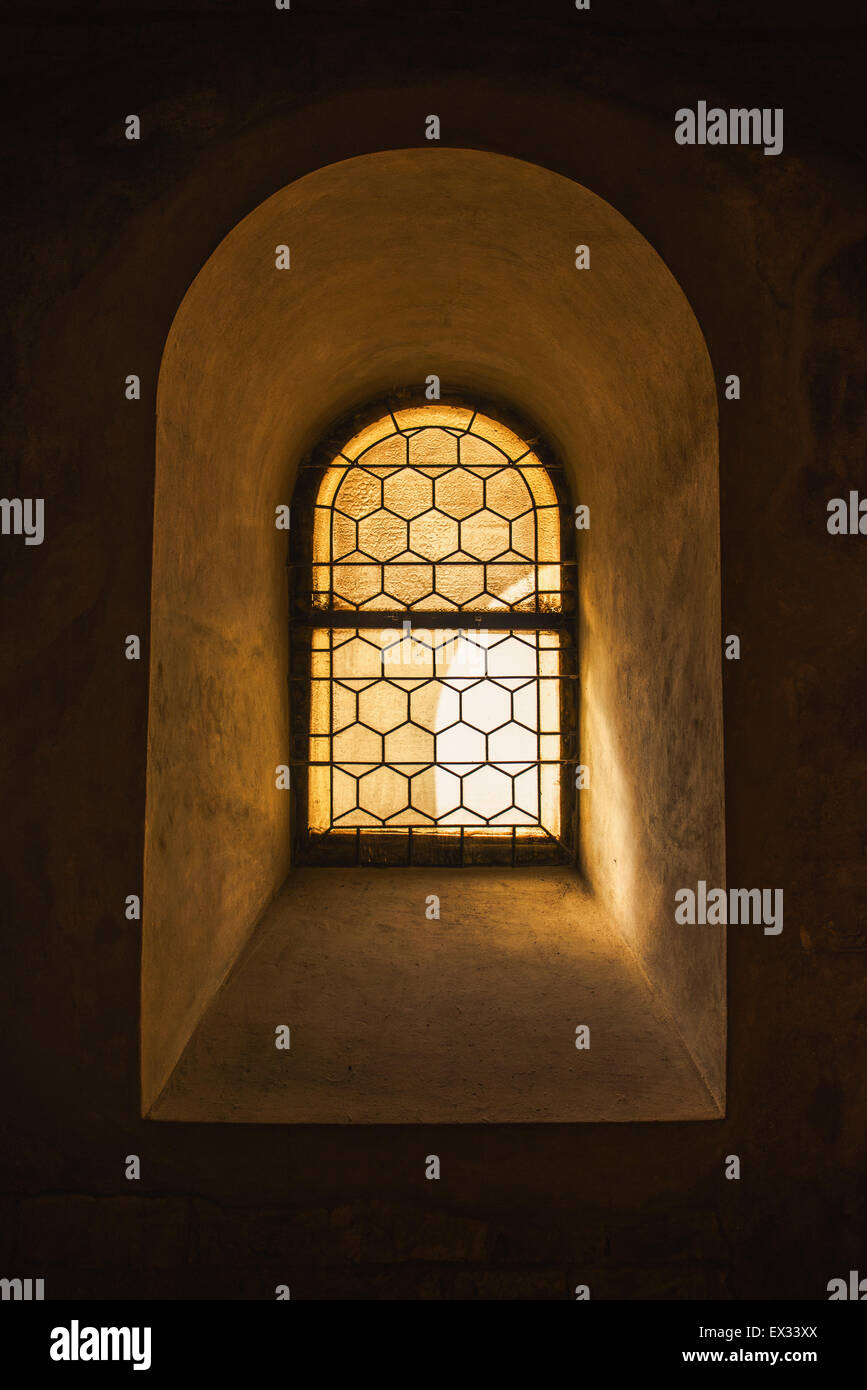 Old Window and Light Passing Through Glass, Vintage Retro Tone Effect ...