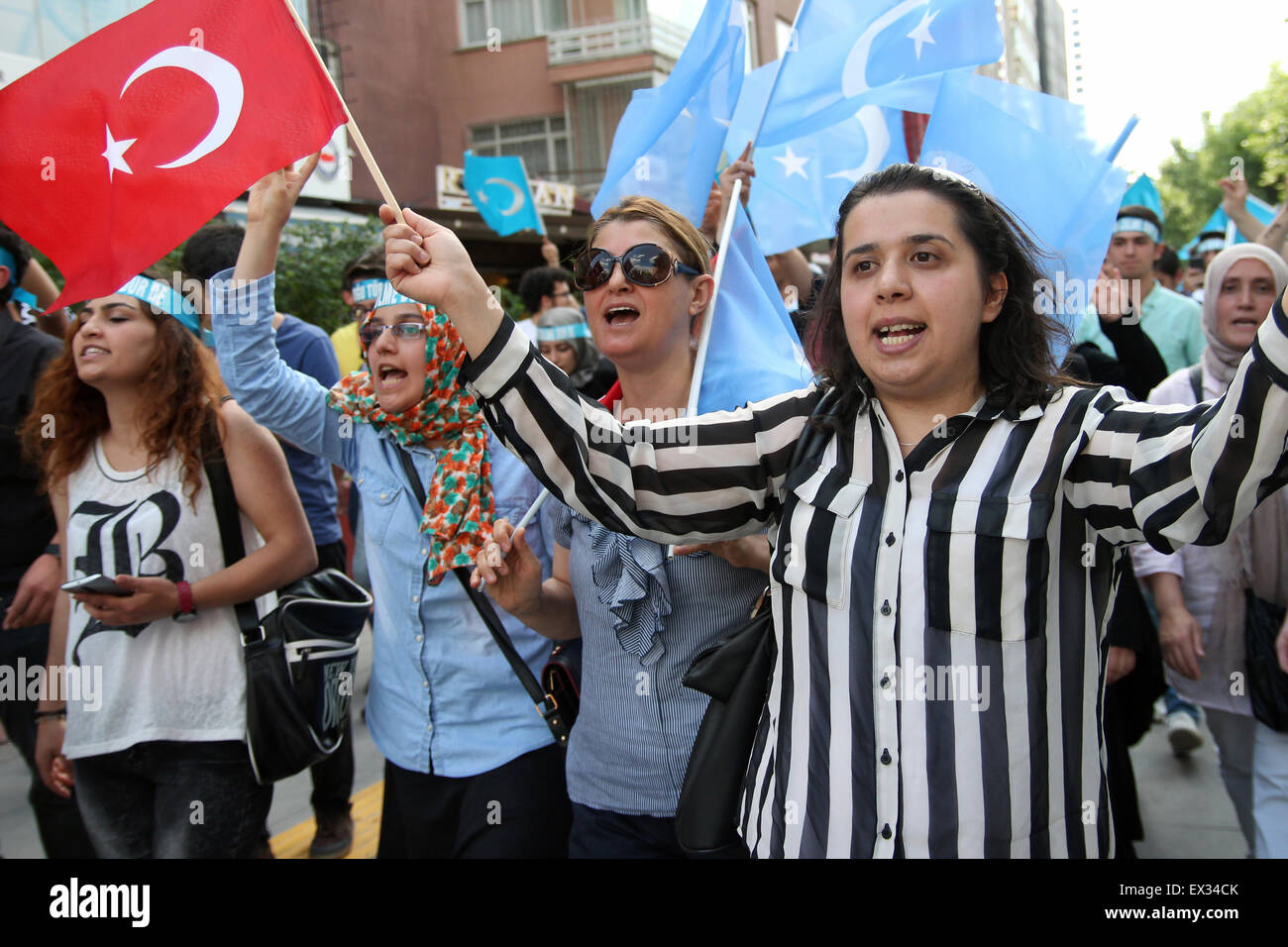 Ankara, Turkey. 5th July, 2015. July.05, 2015 -Turkish nationalists ...