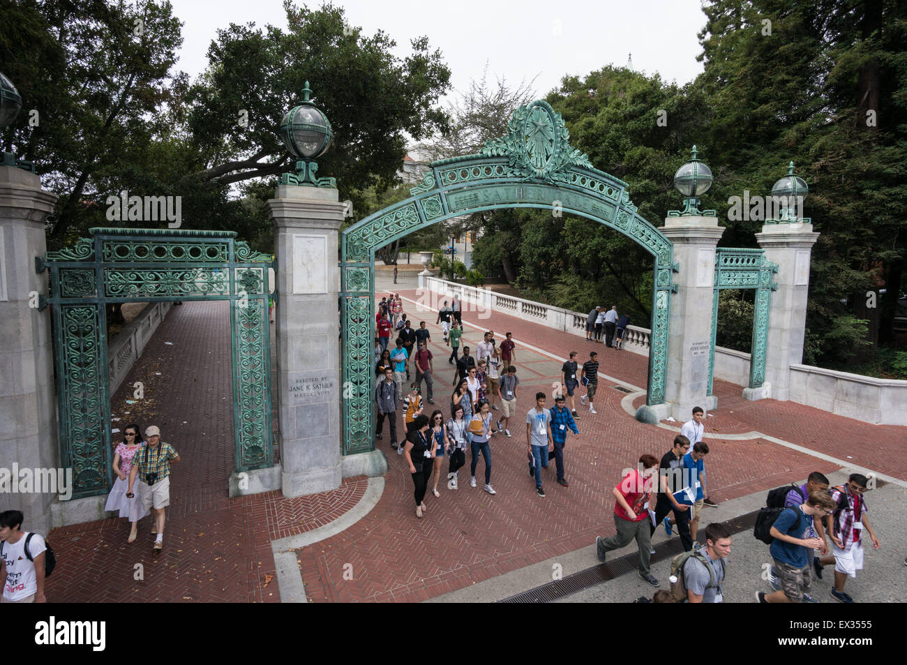 Sather Gate Entrance to the University of California Berkeley Stock ...
