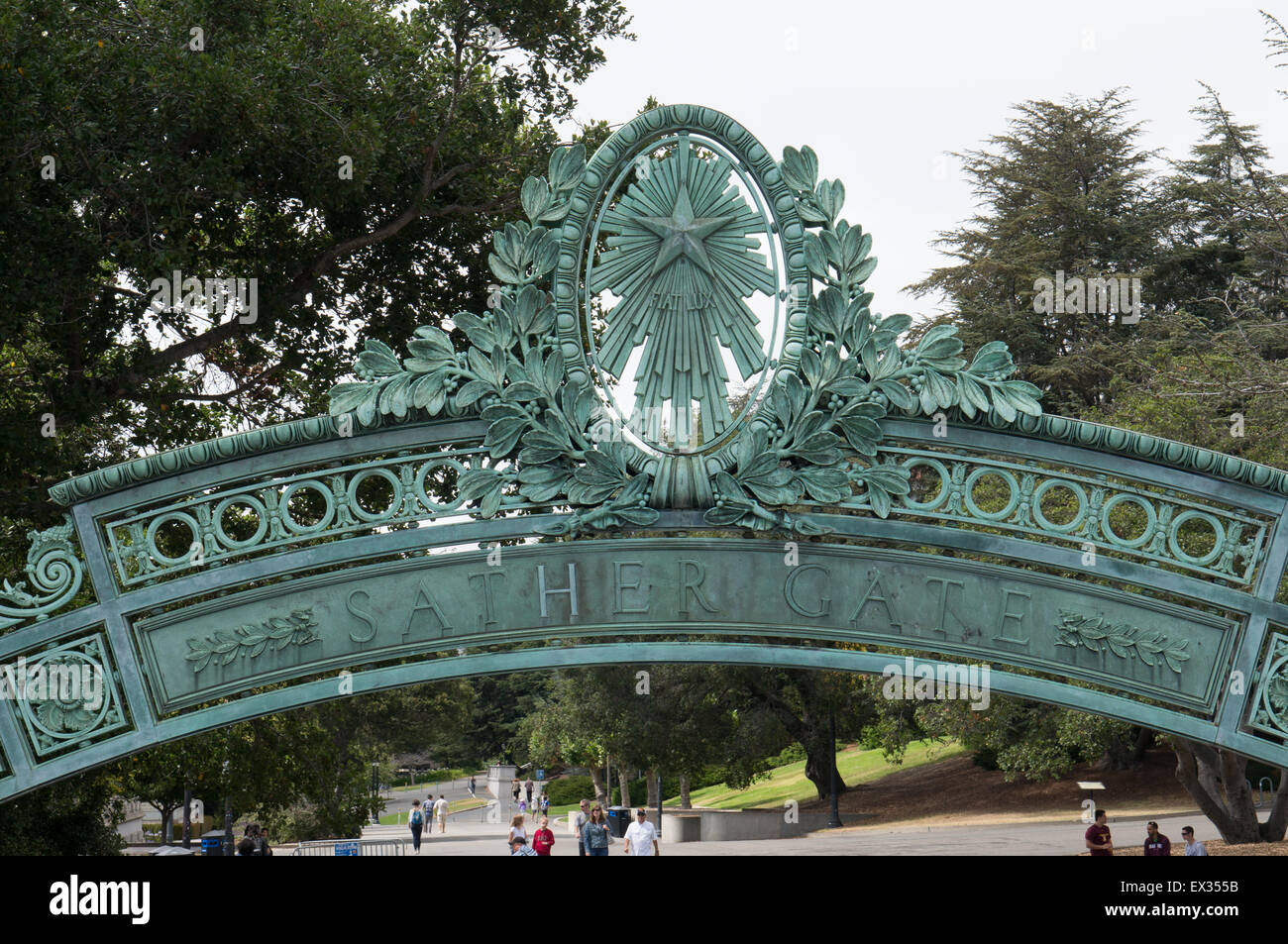Sather Gate Entrance to the University of California Berkeley Stock ...