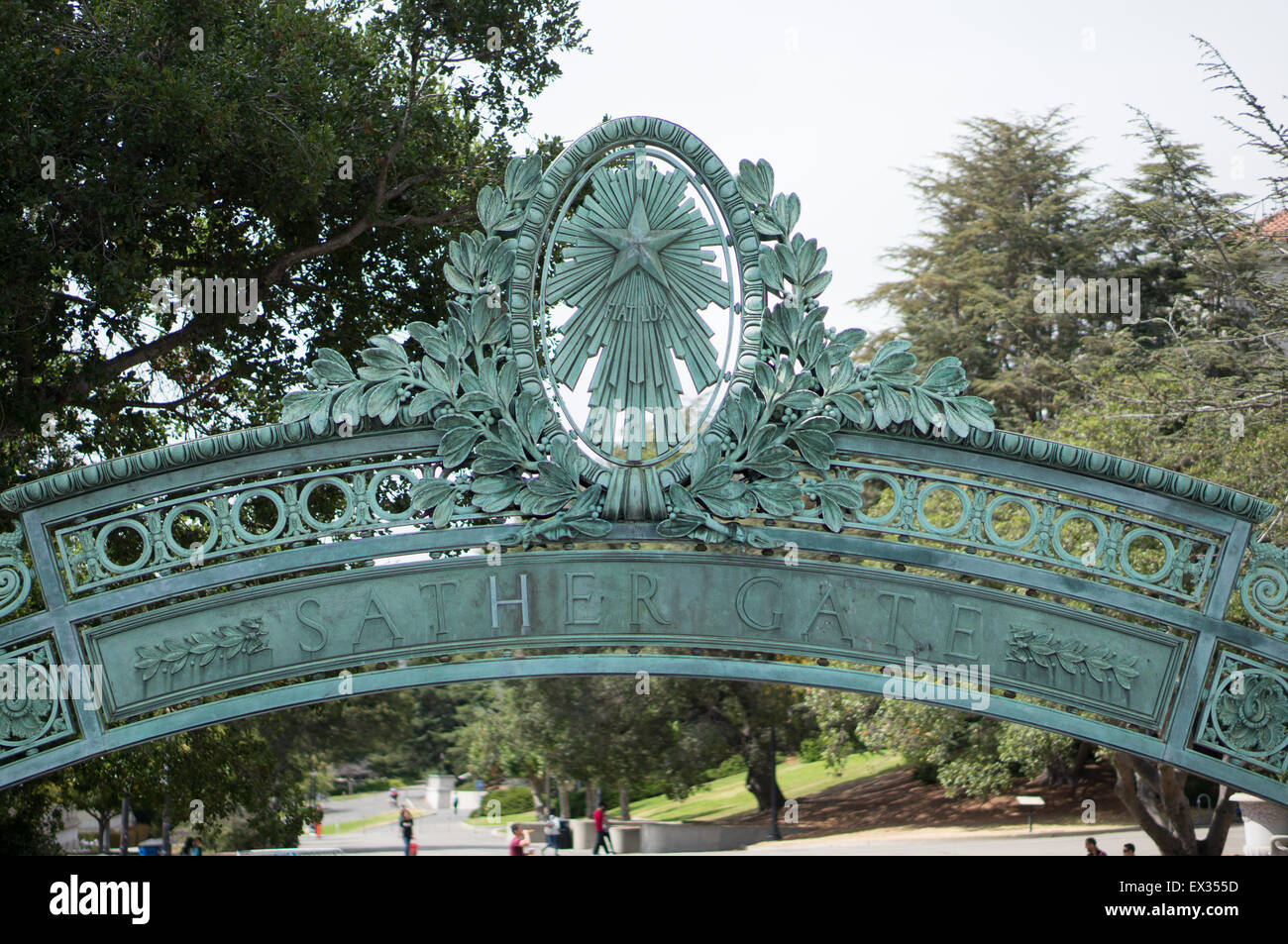 Sather Gate Entrance to the University of California Berkeley Stock ...
