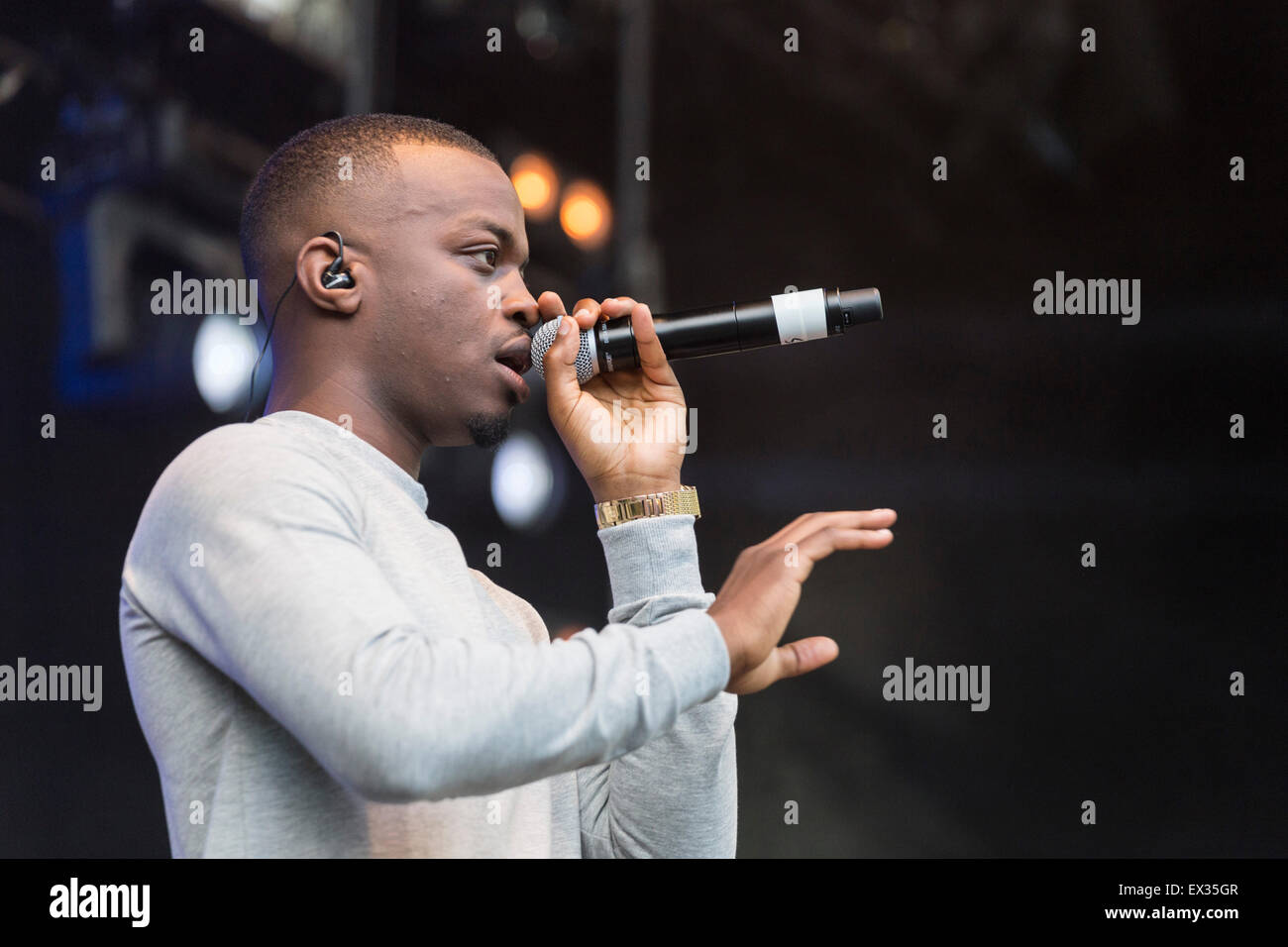 London, UK, 5th July 2015. George The Poet, New Look Wireless Festival ...