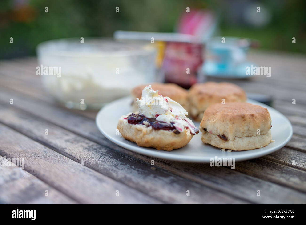 English Cream Tea Stock Photo - Alamy