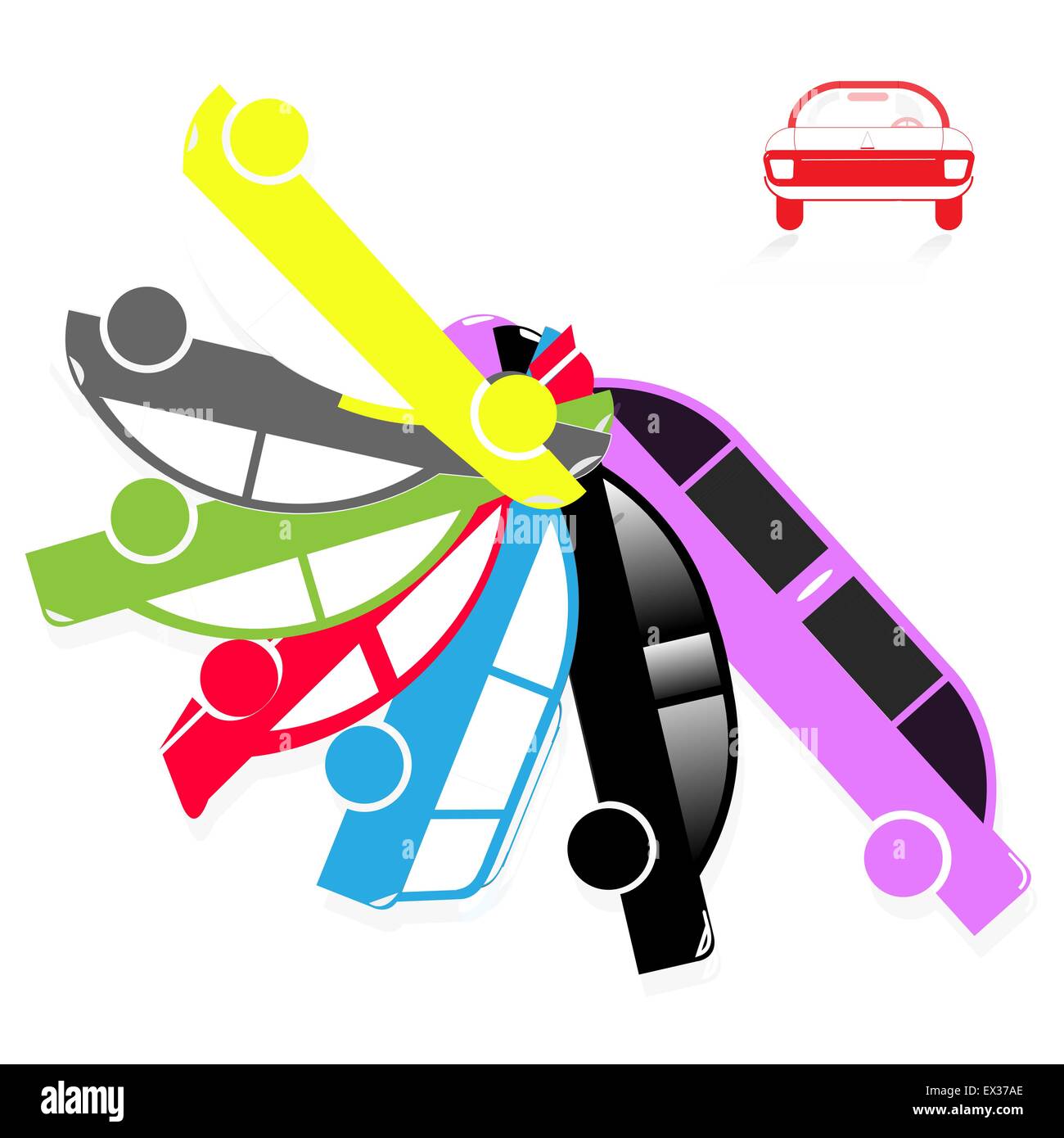 Car cars motor vehicles Stock Vector Images - Alamy