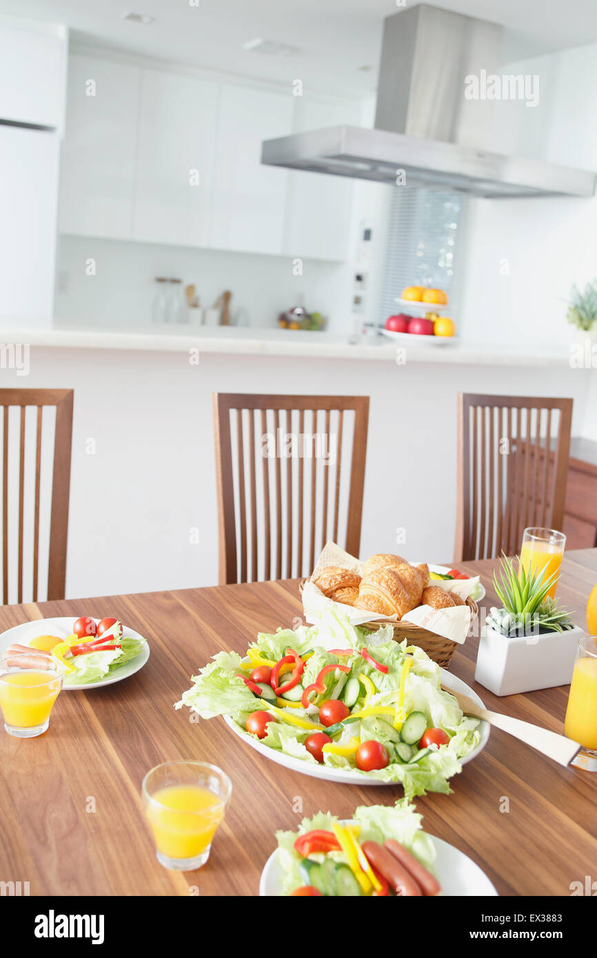 Breakfast in the kitchen Stock Photo - Alamy