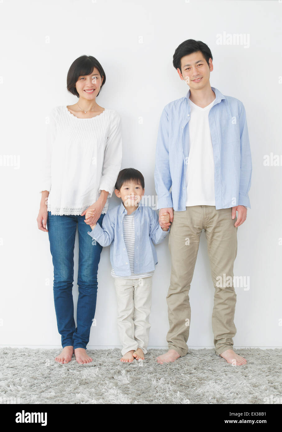 Young Japanese family Stock Photo - Alamy
