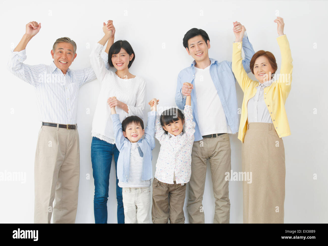 Three-generation Japanese family Stock Photo - Alamy