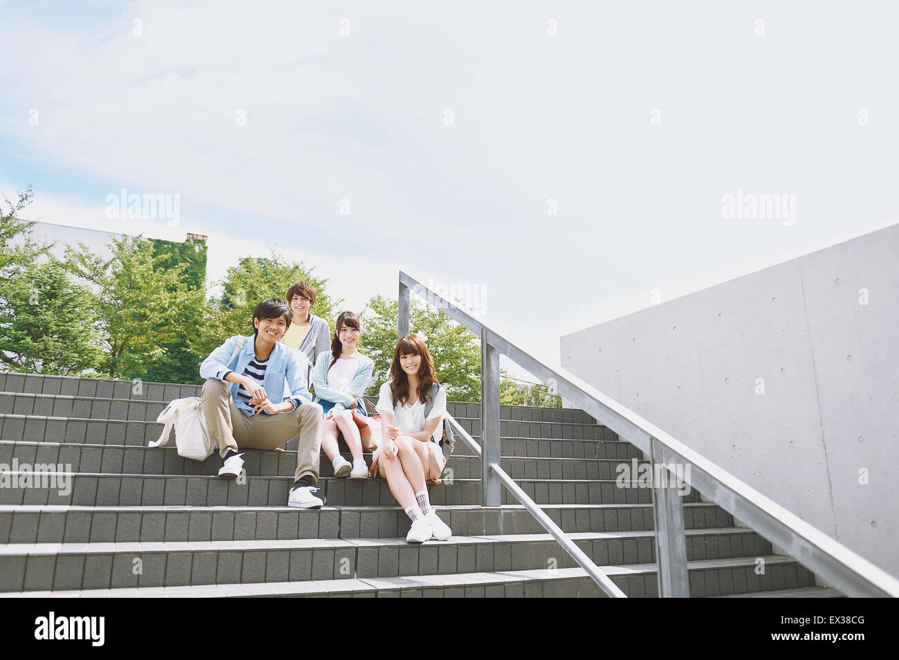 University student in the campus park Stock Photo - Alamy