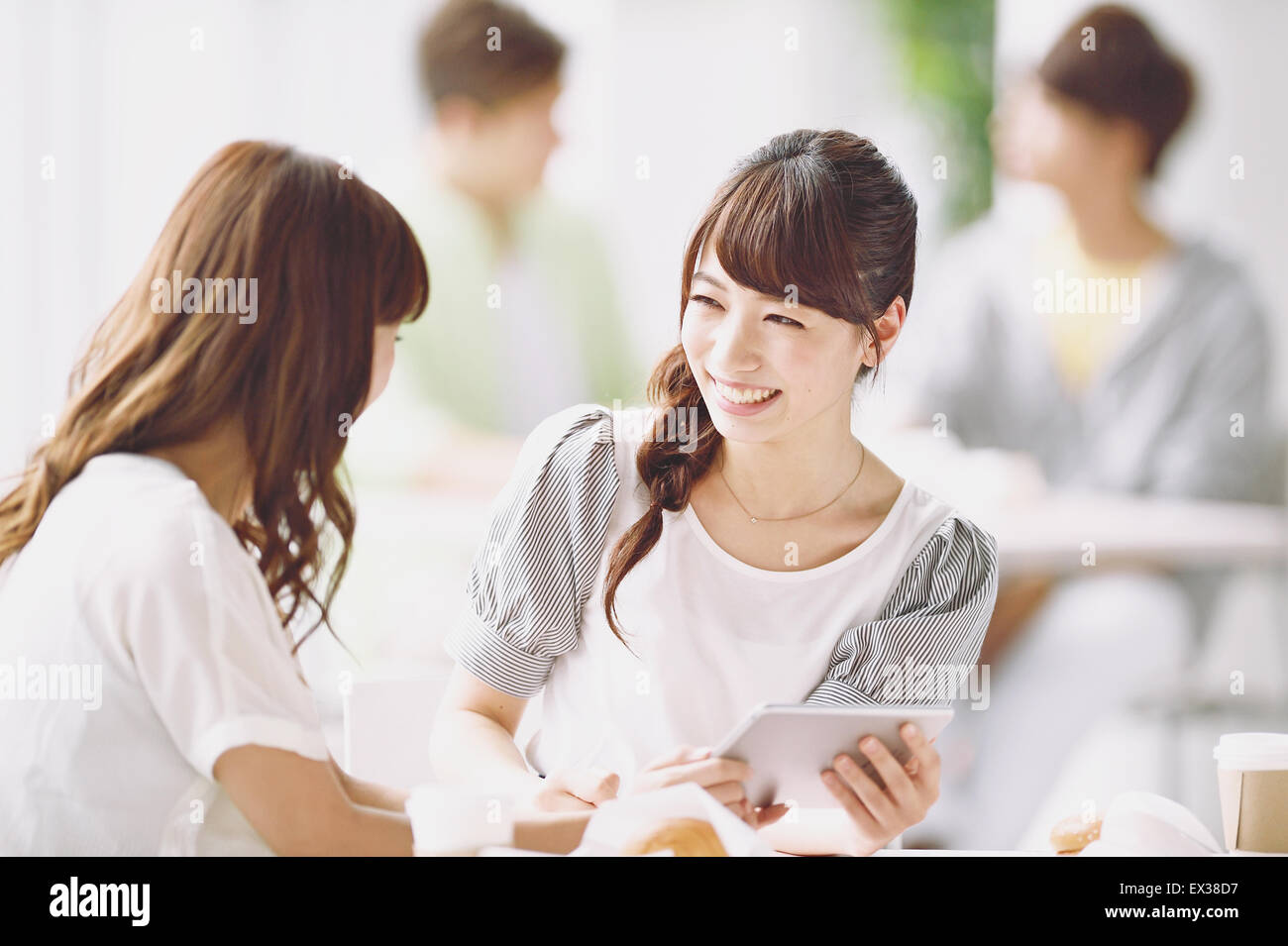 University student in the school cafe Stock Photo - Alamy