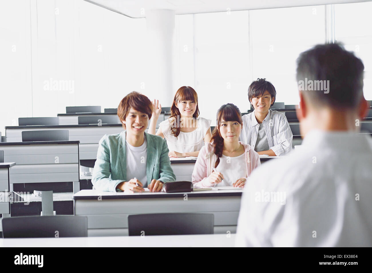 University students in the classroom Stock Photo - Alamy