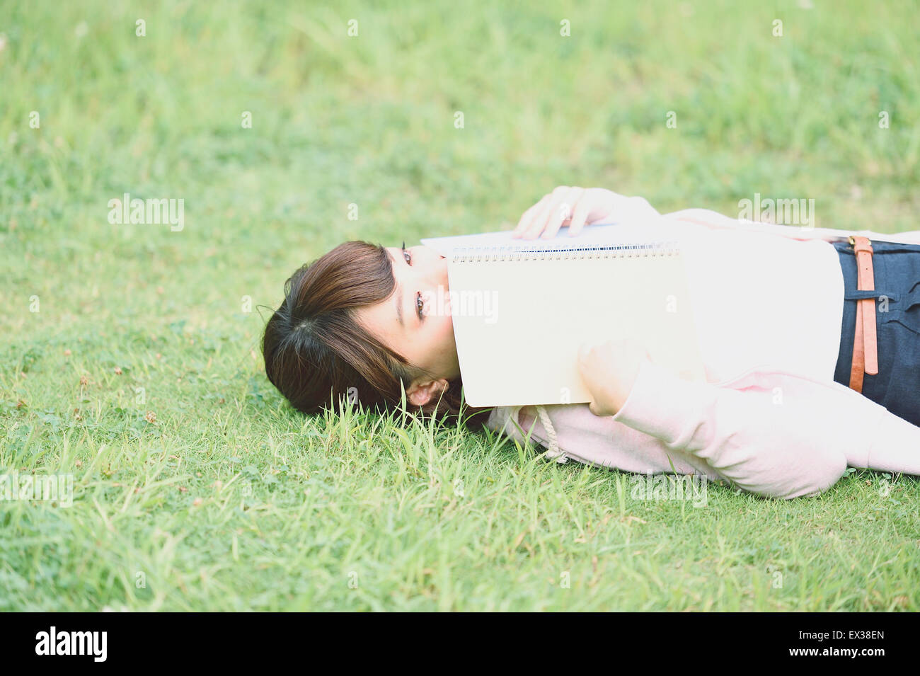 University student in the campus park Stock Photo - Alamy