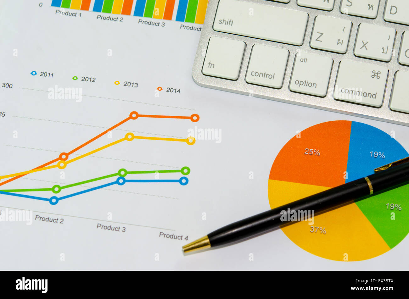 Collage financial business charts hi-res stock photography and images ...