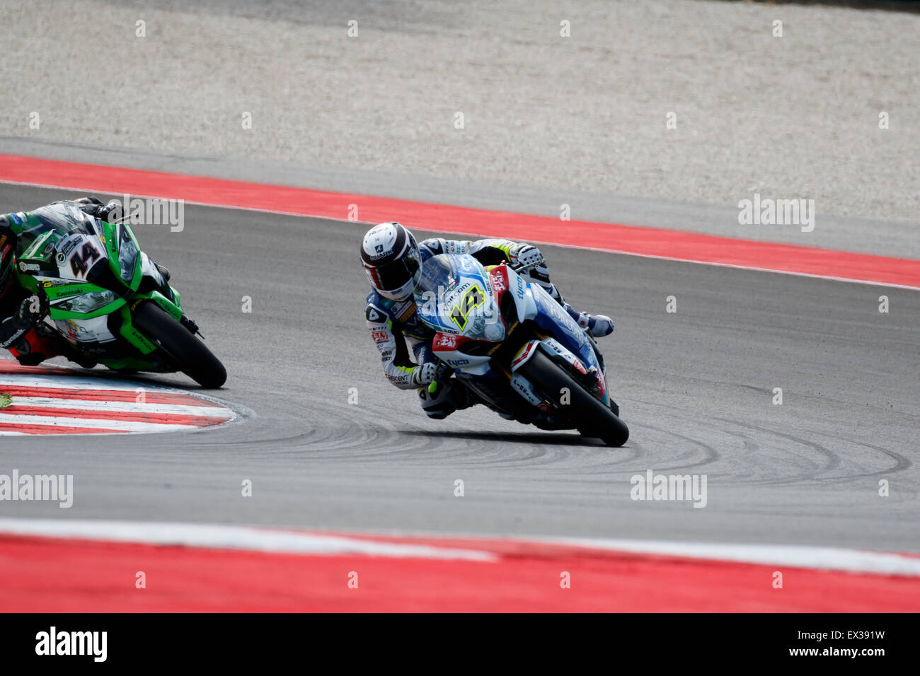 Misano Adriatico, Italy - June 21, 2015: Suzuki GSX-R1000 of VOLTCOM ...