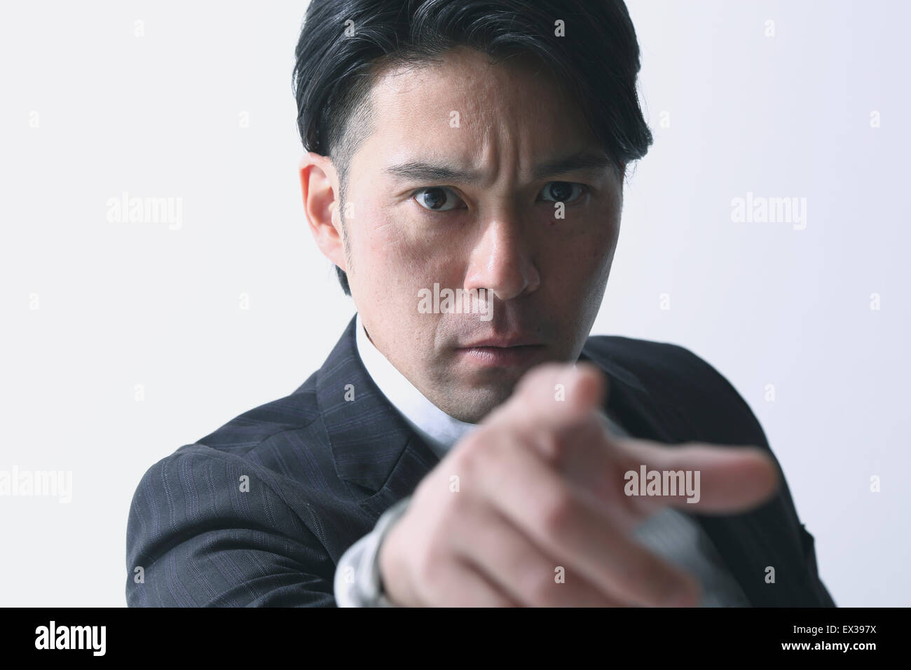 Angry Japanese businessman Stock Photo - Alamy