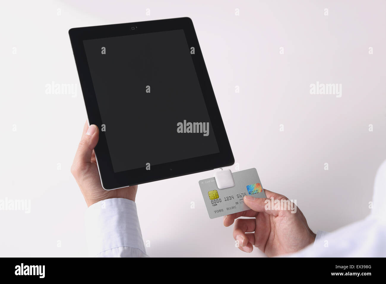 Cashless payment devices Stock Photo - Alamy