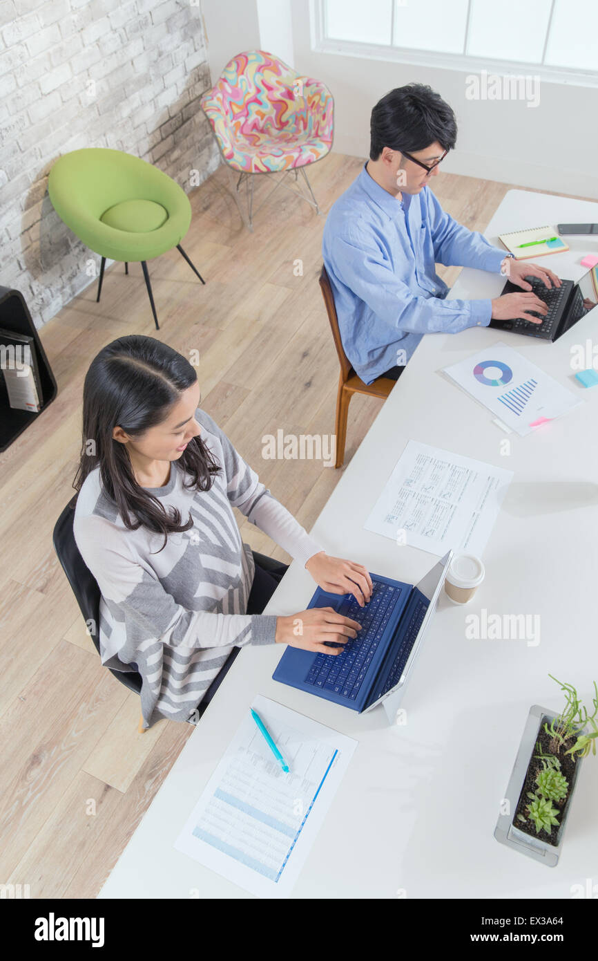Multi ethnic business people working hi-res stock photography and ...