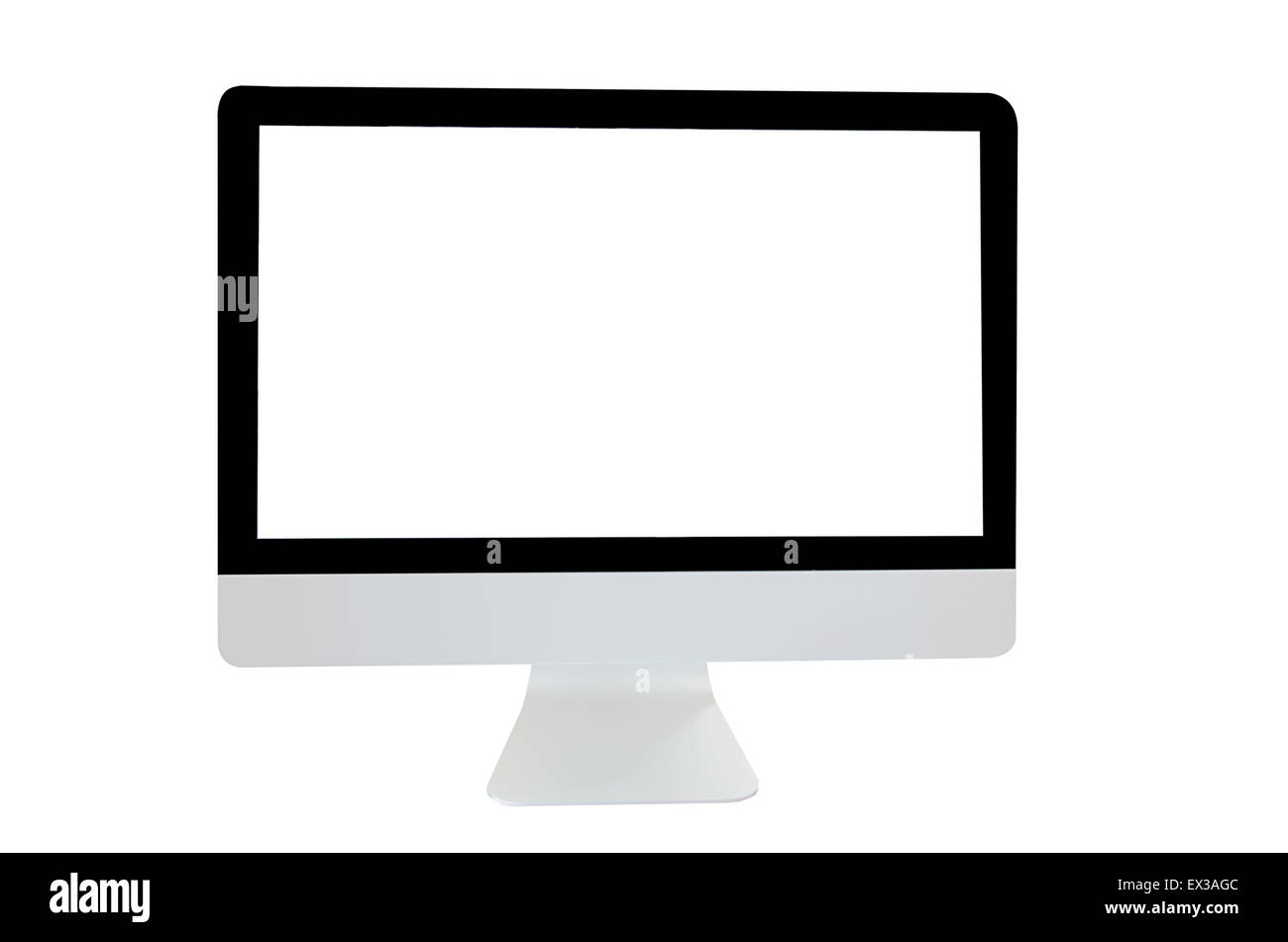 Computer Monitor isolated on the white background Stock Photo - Alamy