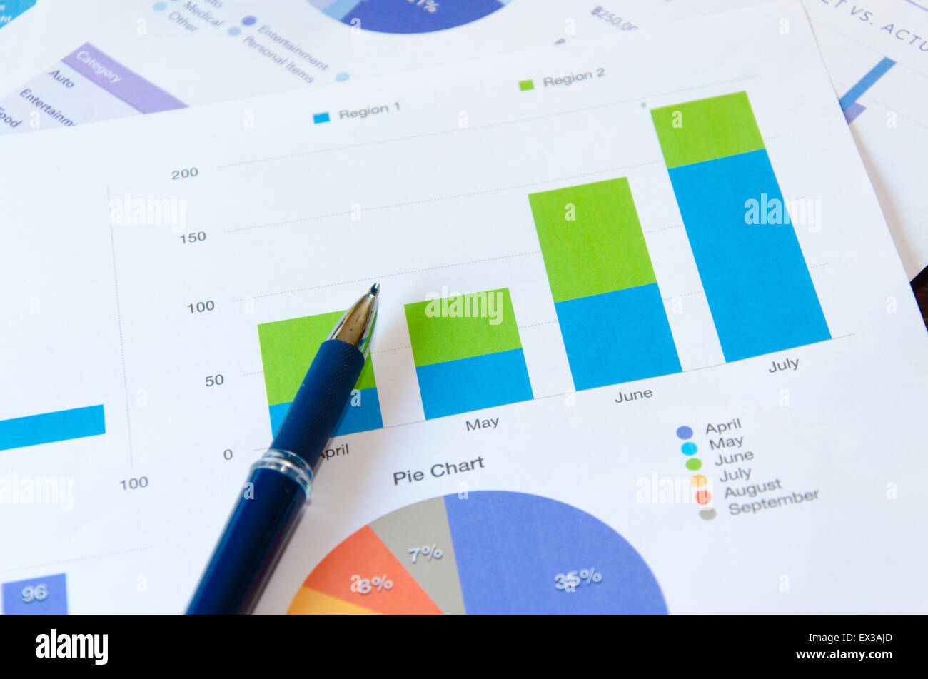 financial charts and graphs Stock Photo - Alamy