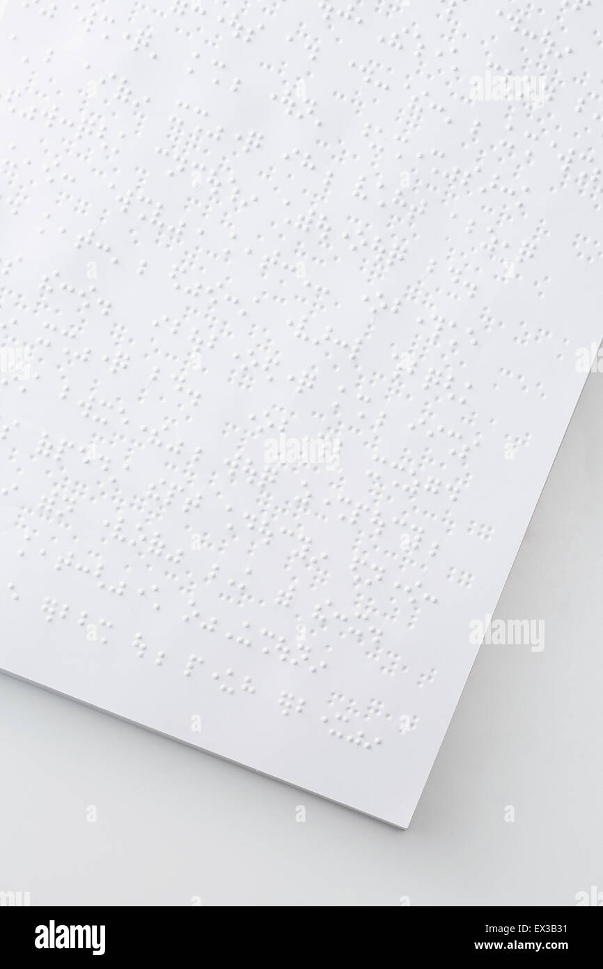 Braille paper hi-res stock photography and images - Alamy