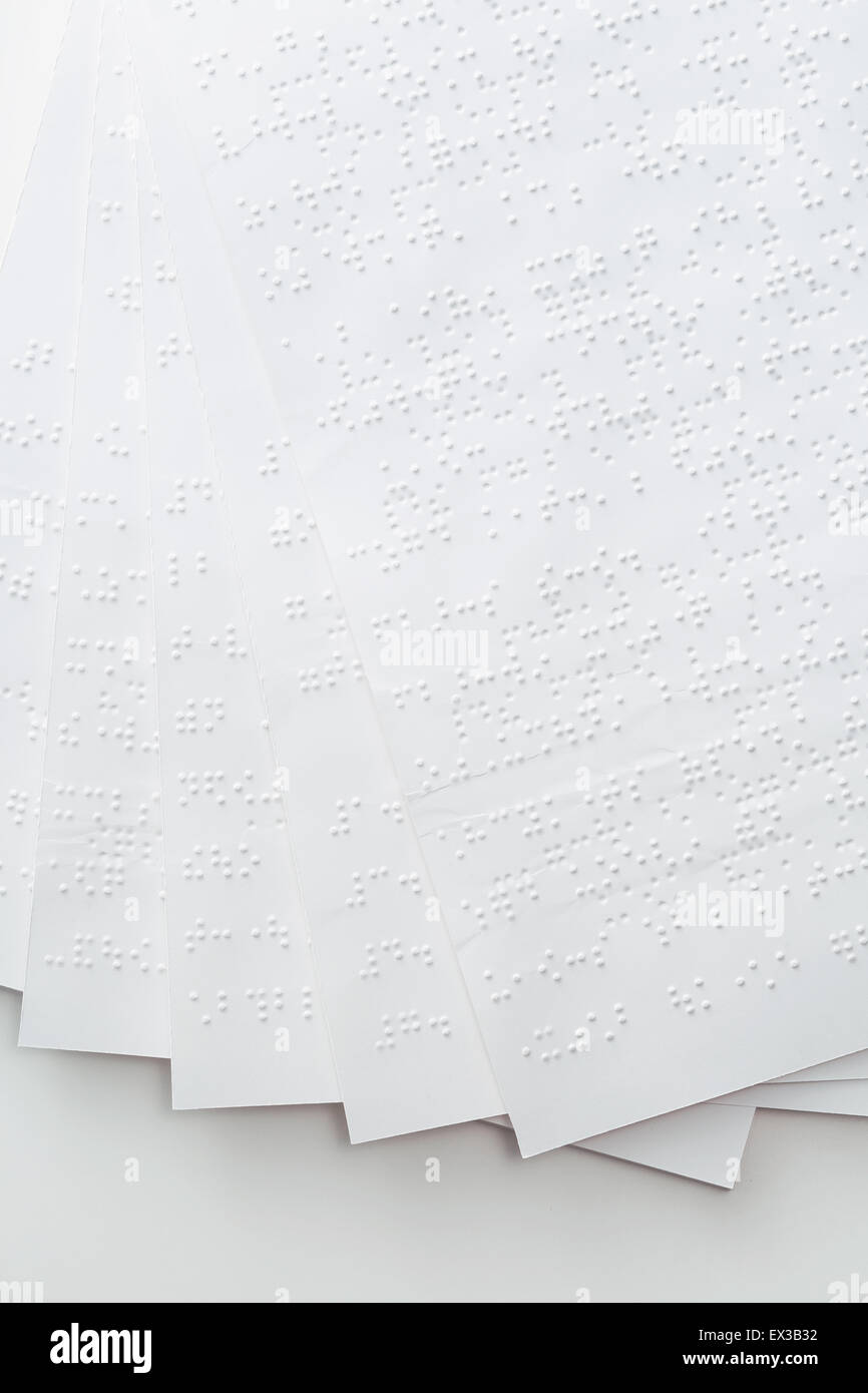 Braille paper hi-res stock photography and images - Alamy