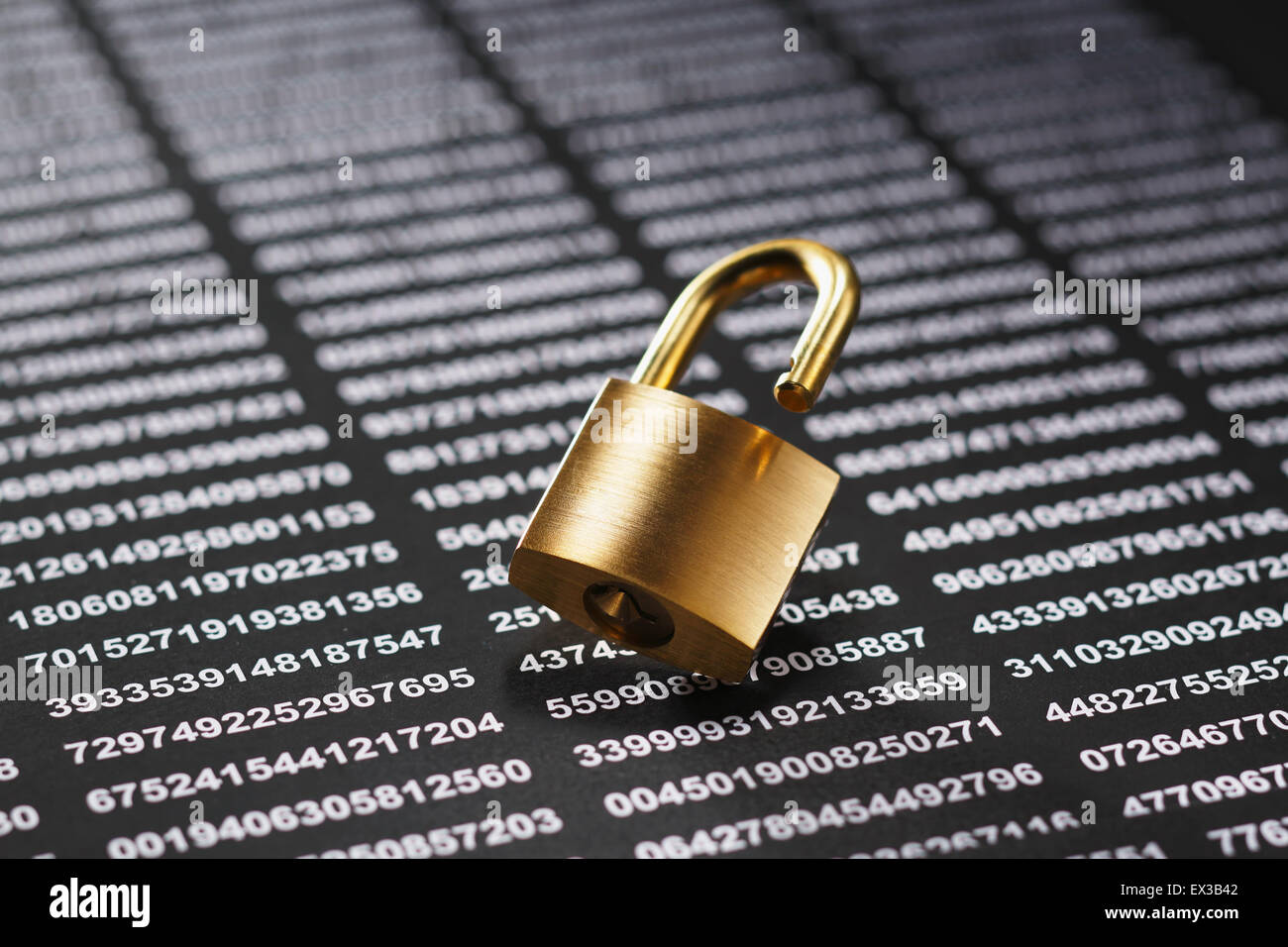 Safety lock and security codes Stock Photo - Alamy