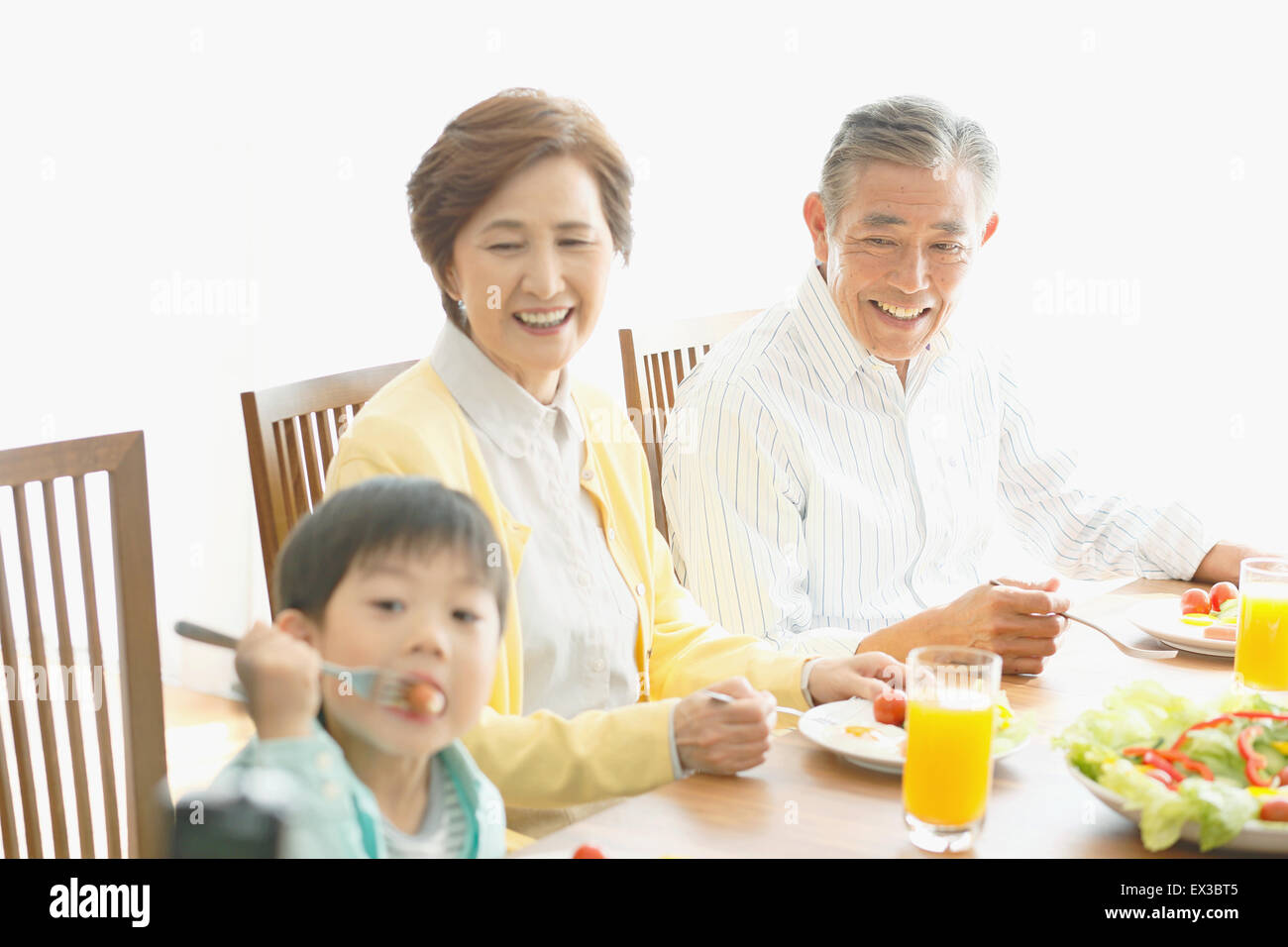 Japanese Family Eating