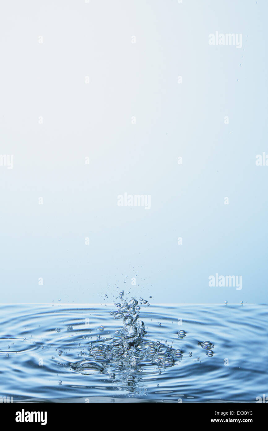 Copy space water splash hi-res stock photography and images - Alamy
