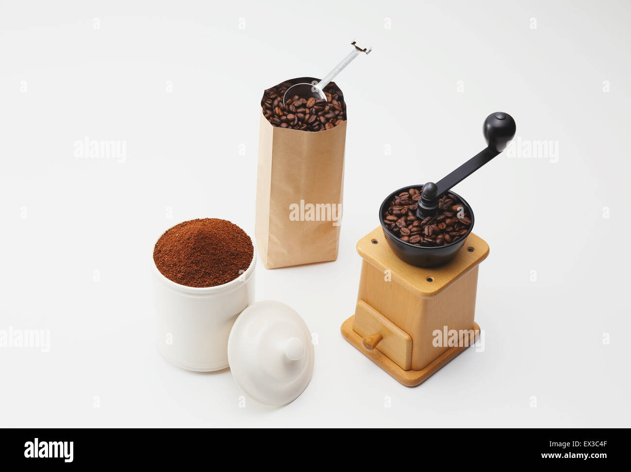 Paper bag coffee beans hi-res stock photography and images - Alamy