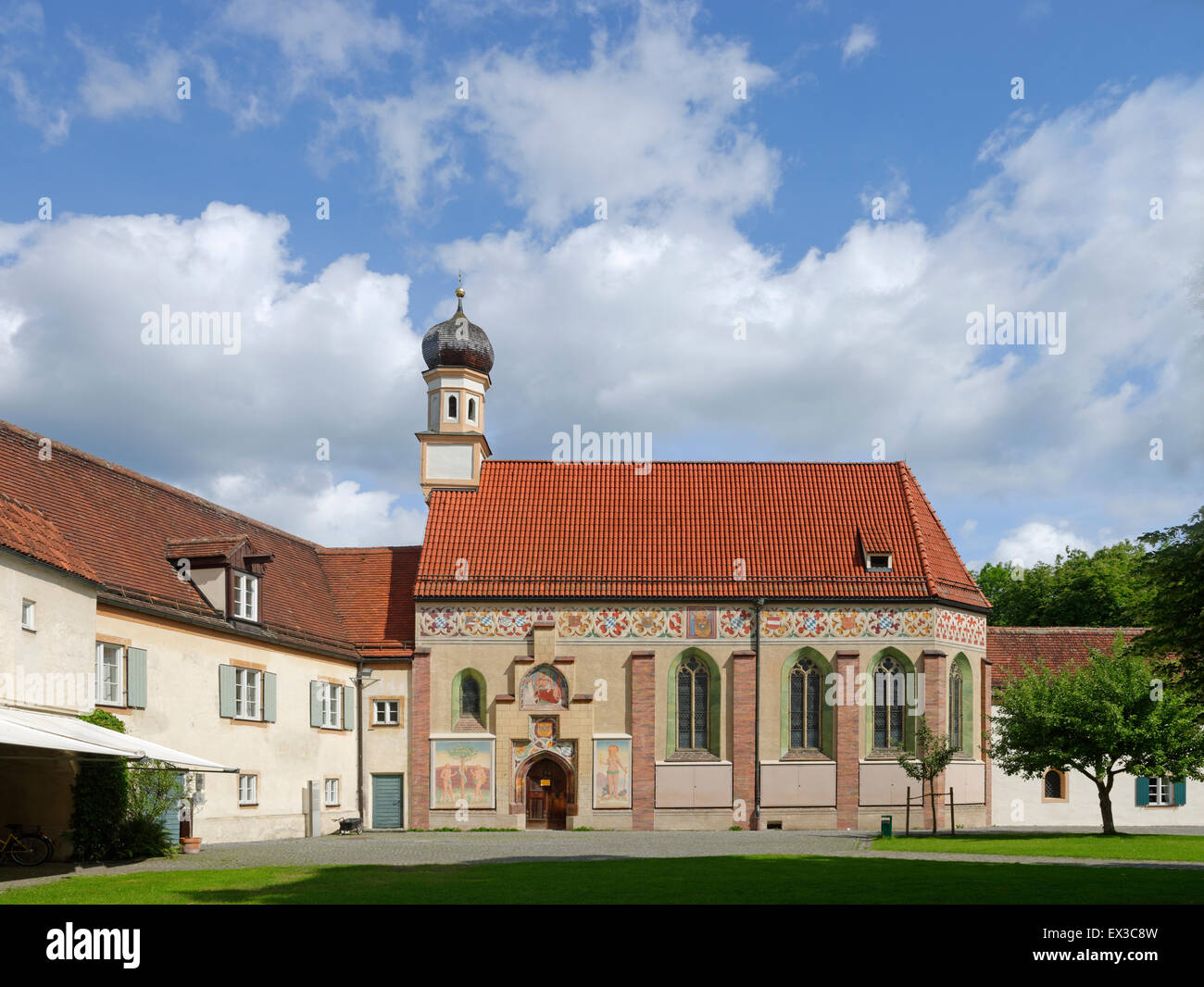 Holy Trinity castle chapel, Blutenburg Castle, Munich, Upper Bavaria ...