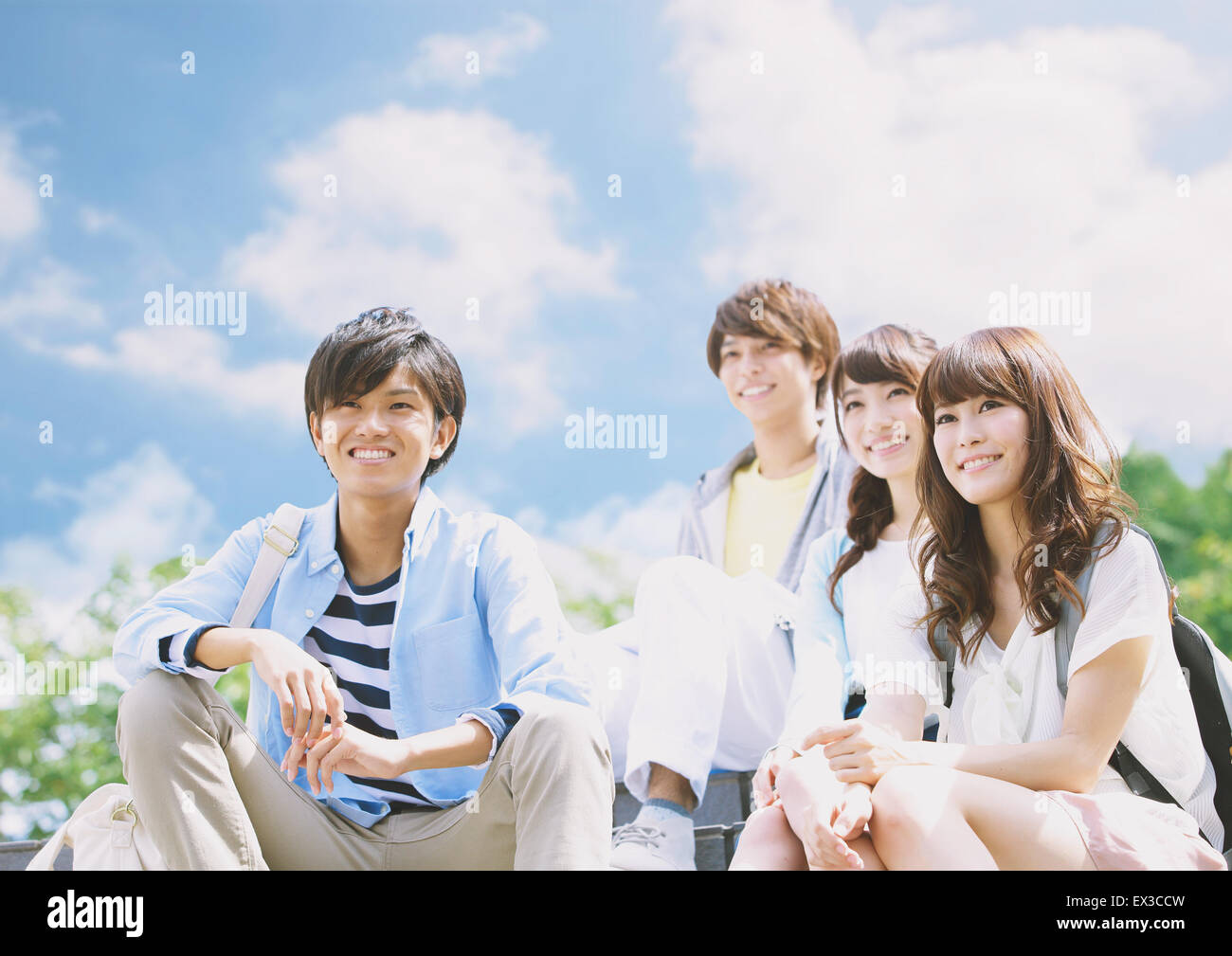 University student in the campus park Stock Photo - Alamy