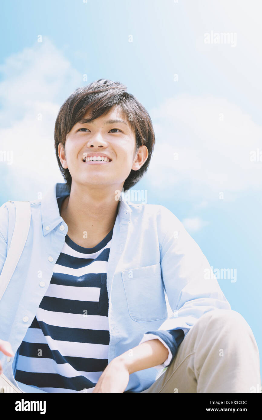 University student in the campus park Stock Photo - Alamy