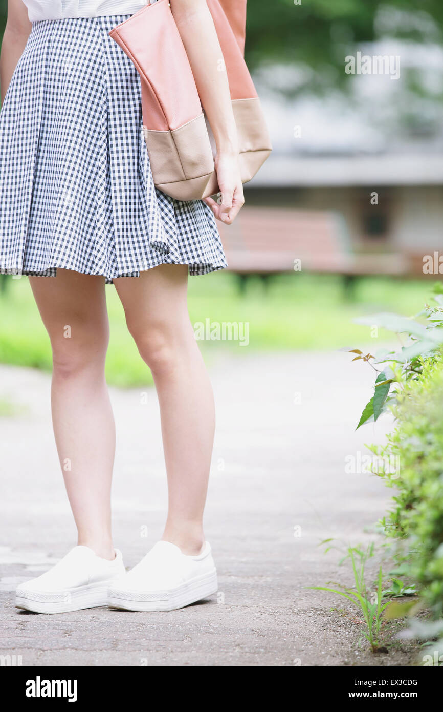 University student in the campus park Stock Photo - Alamy