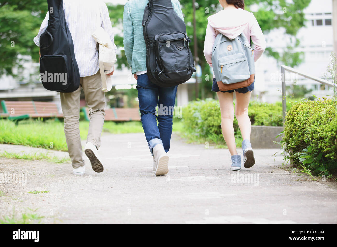 University student in the campus park Stock Photo - Alamy