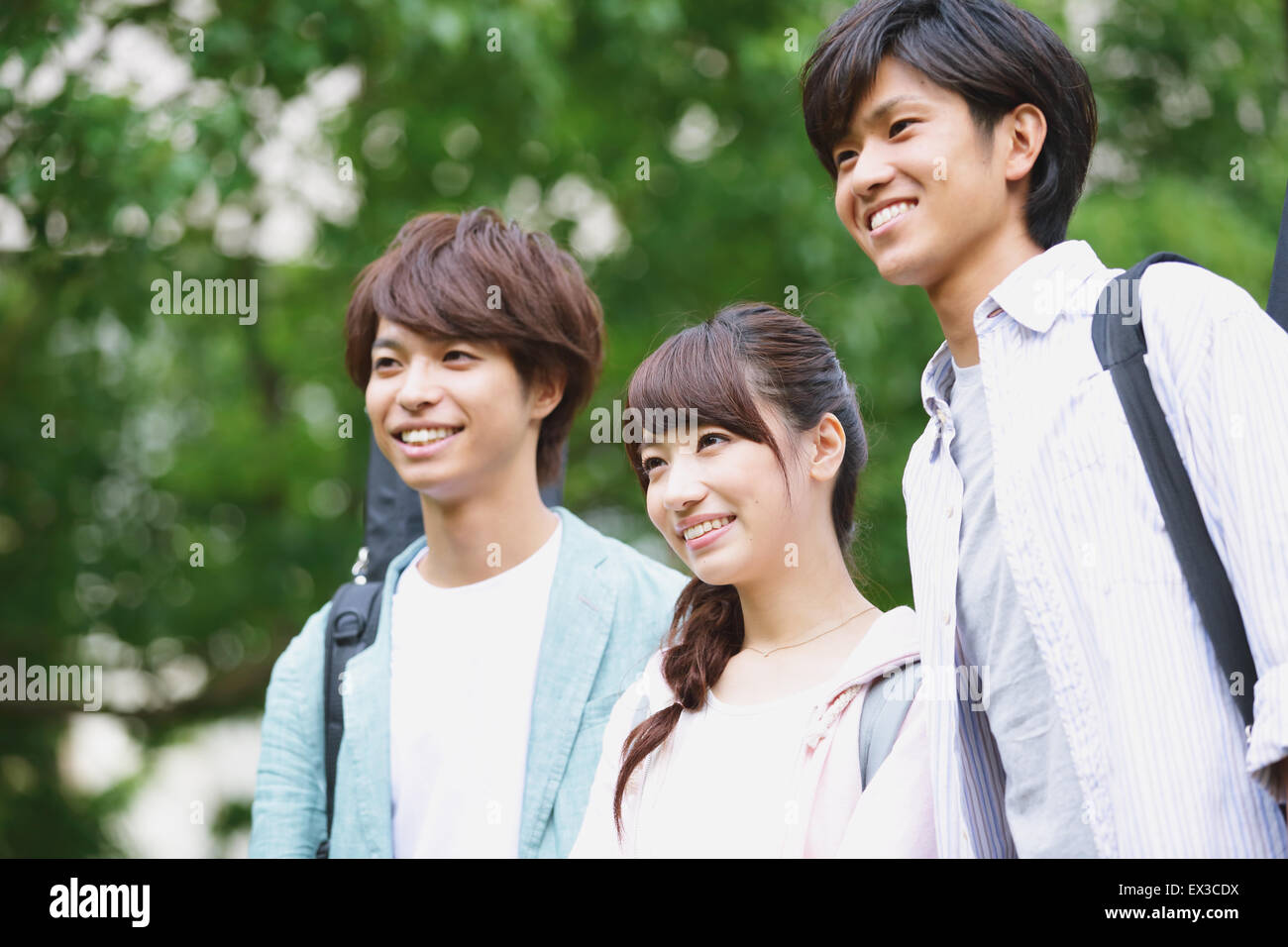 University student in the campus park Stock Photo - Alamy