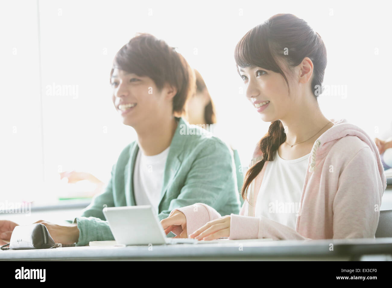 University students in the classroom Stock Photo - Alamy