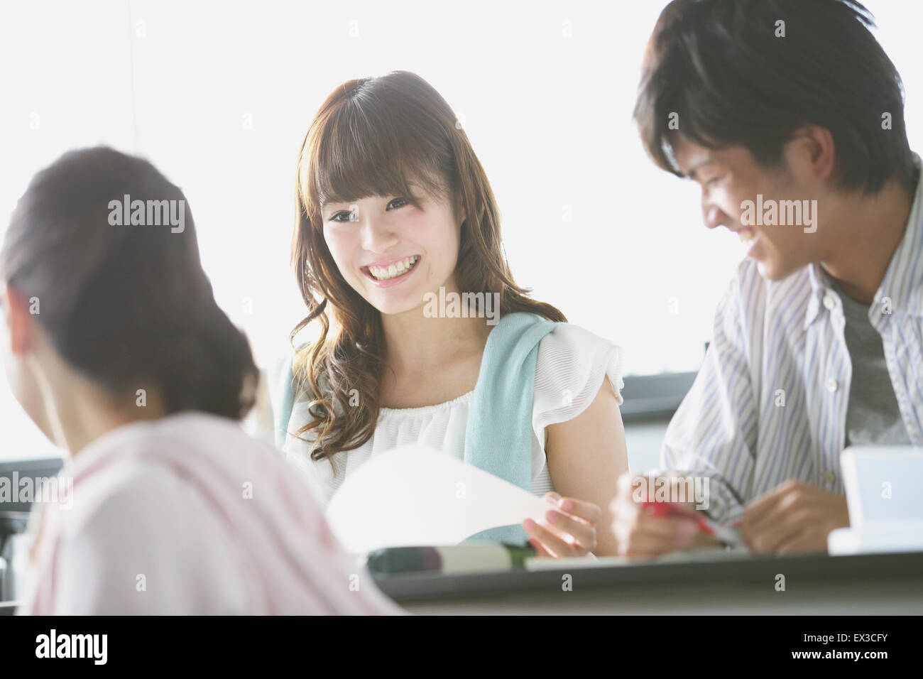 University students in the classroom Stock Photo - Alamy