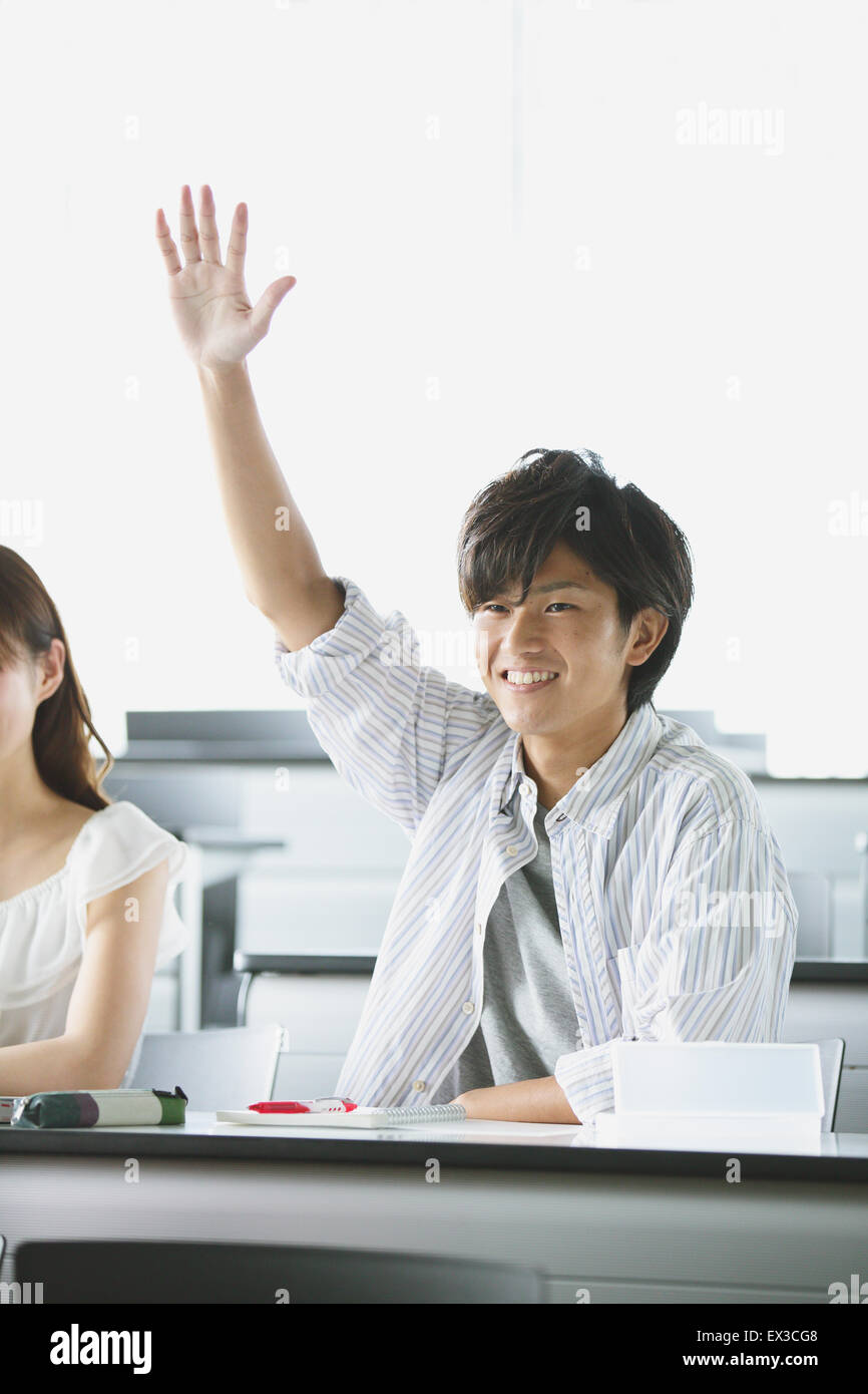 University students in the classroom Stock Photo - Alamy