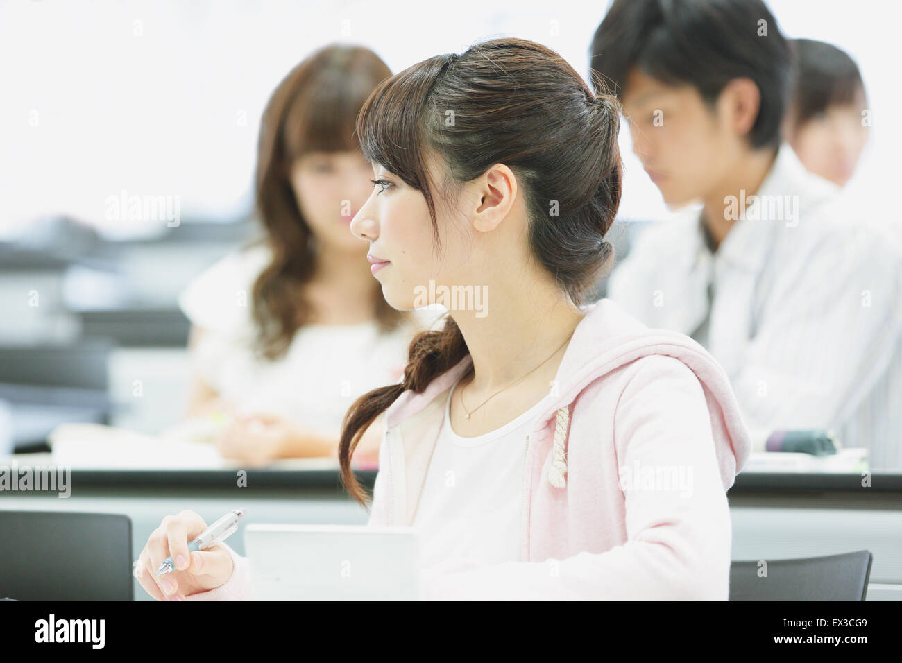 University students in the classroom Stock Photo - Alamy